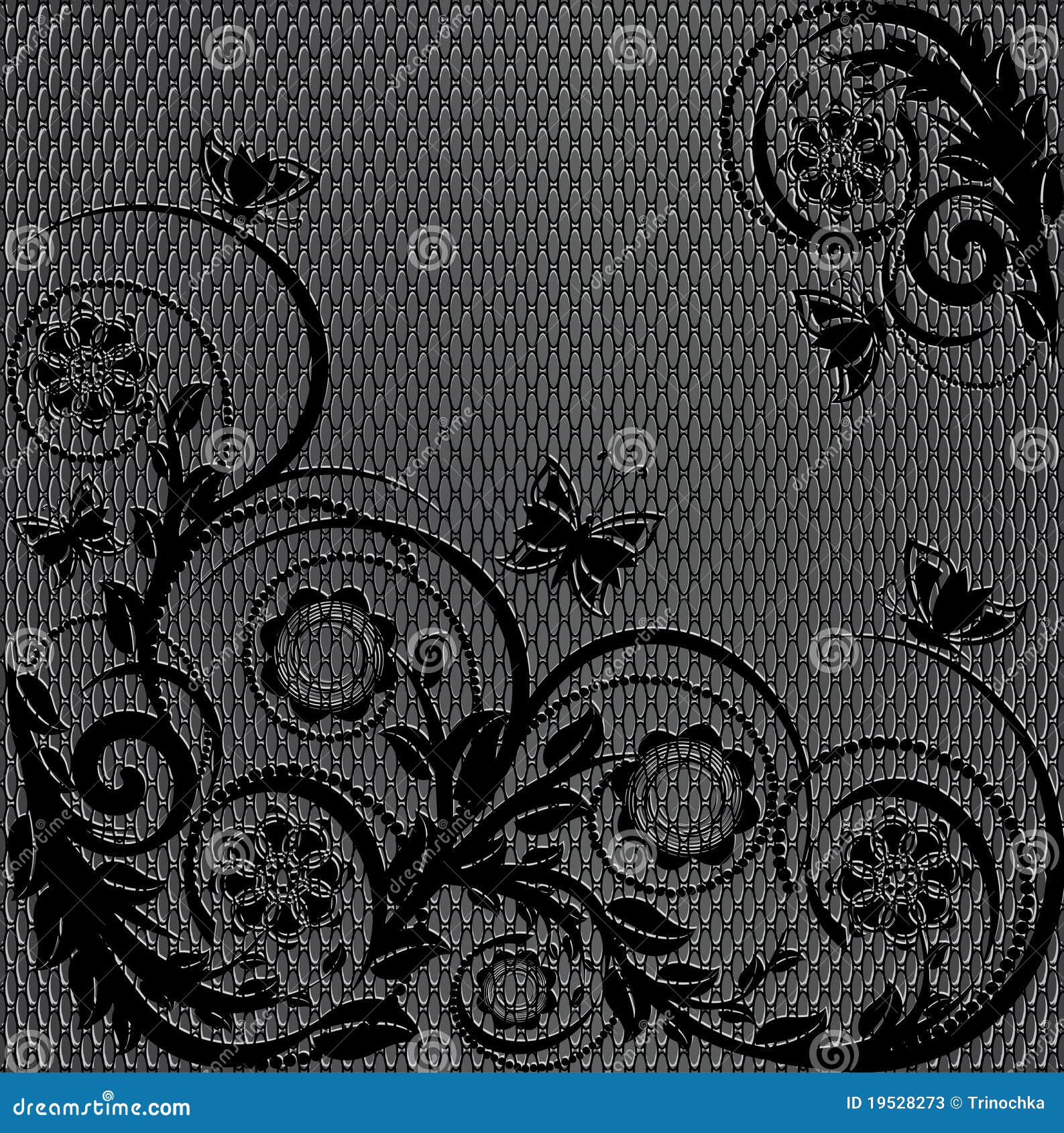 Texture with Floral Ornament Stock Vector - Illustration of elegant ...