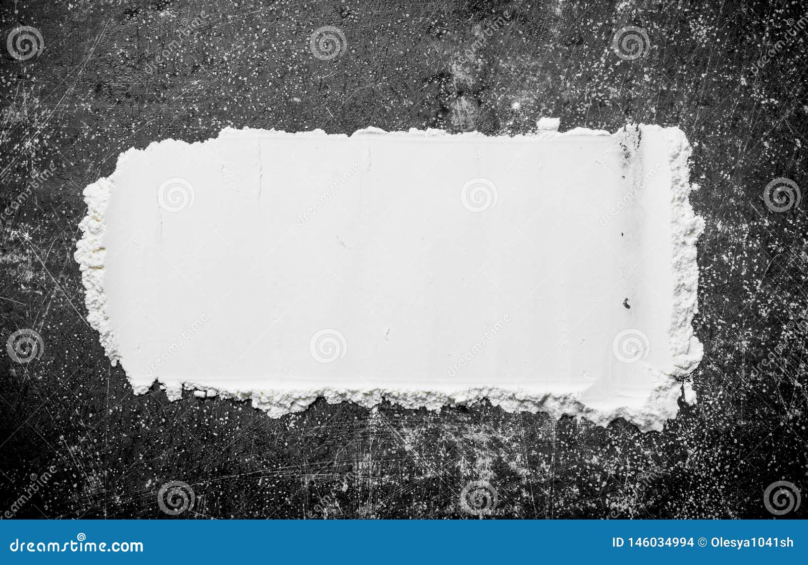Texture of Flour on a Rustic Background Stock Photo - Image of handful ...