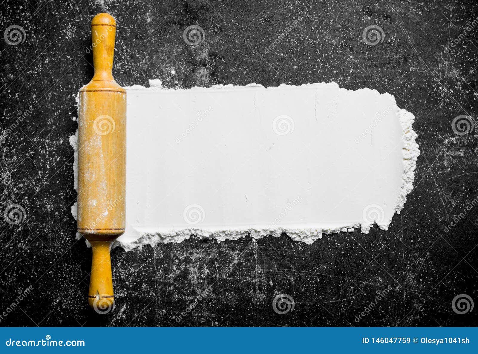 Texture of Flour on a Rustic Background Stock Image - Image of powder ...