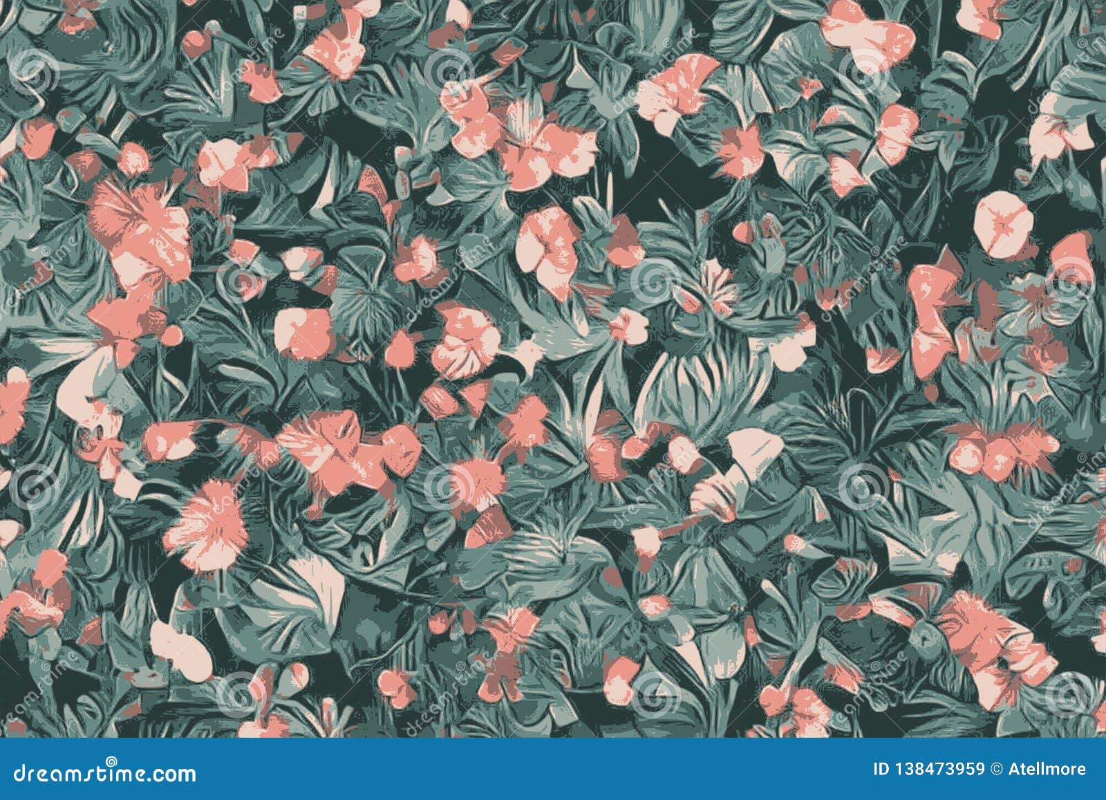 Texture of Flowers, Abstract Floral Tropical Exotic Plants and Flowers ...