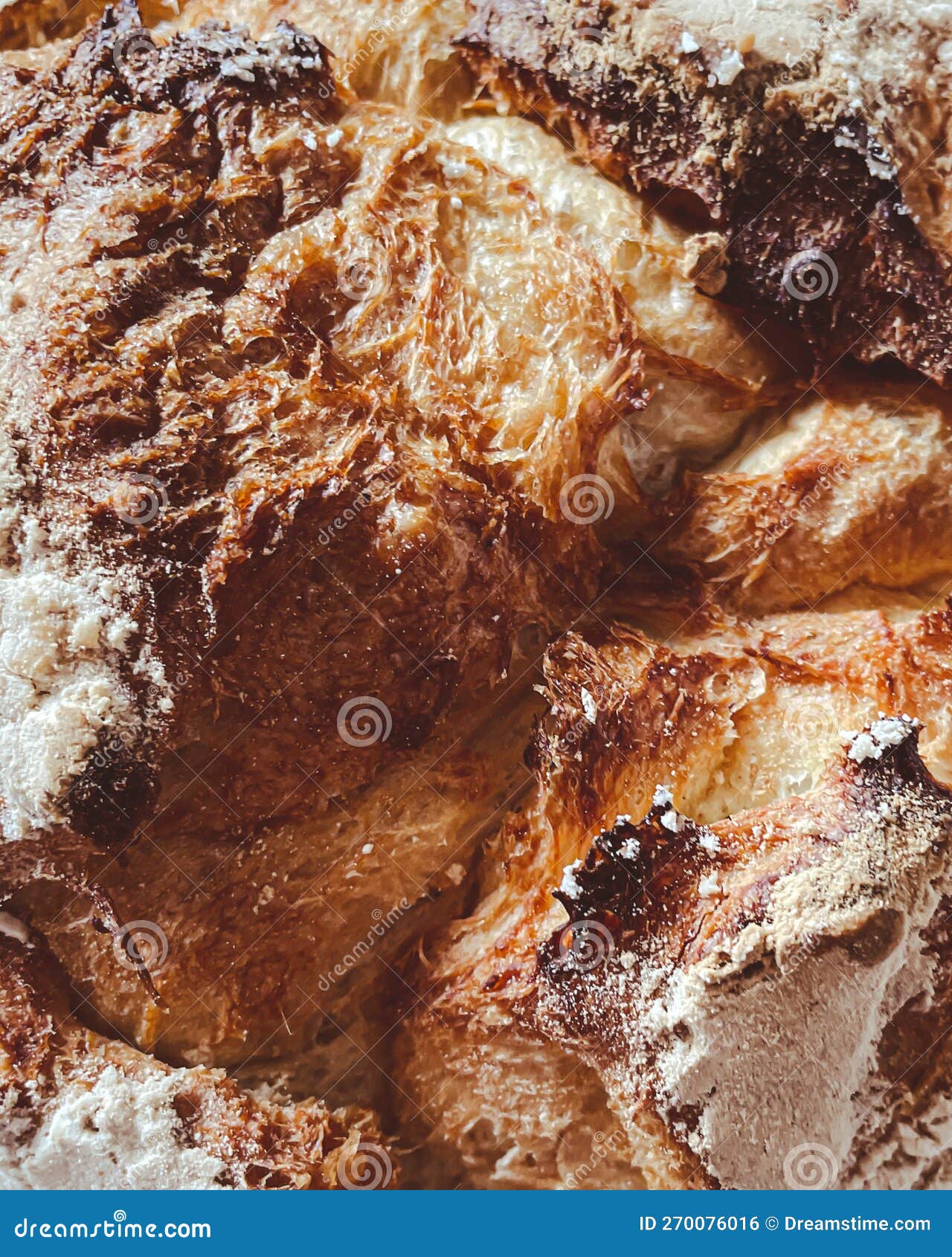 Texture of Fluffy Bread with Crispy Crust Stock Photo - Image of ...