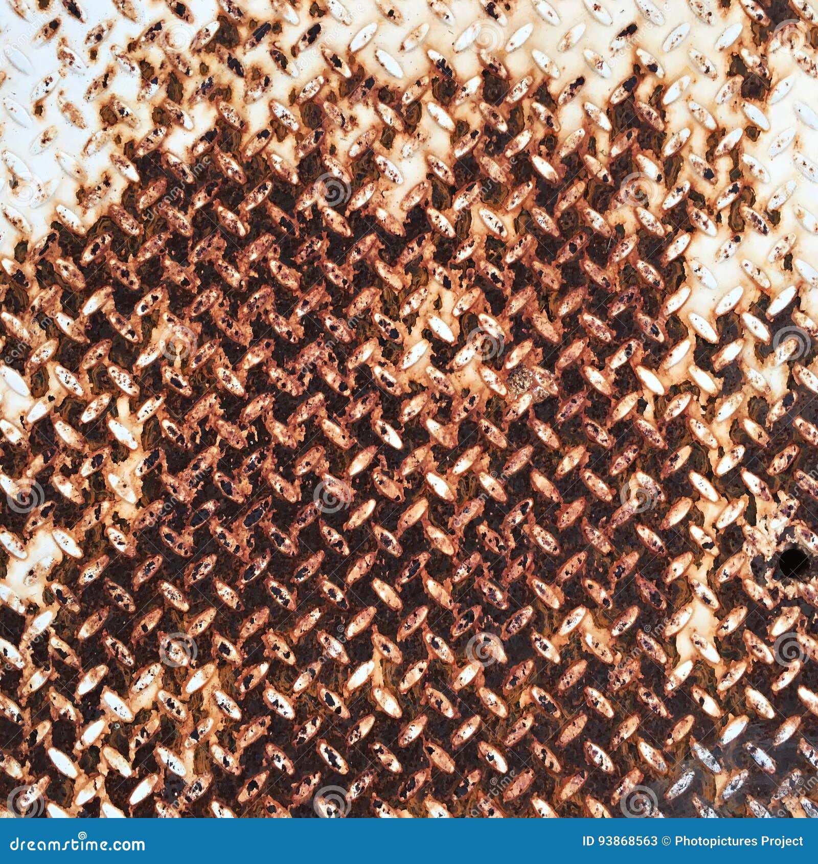 Texture of Fluted Rusty Metal Plate Stock Image - Image of brown, plane ...