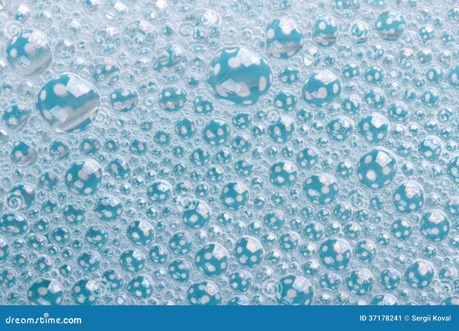 Texture of Foam Bubble Blue Closeup. Background Stock Image - Image of ...