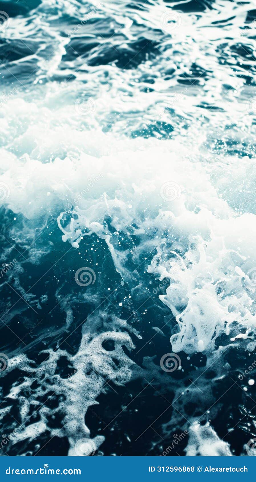 Texture Foaming Water Sea Surf Stock Photo - Image of motion, backdrop ...