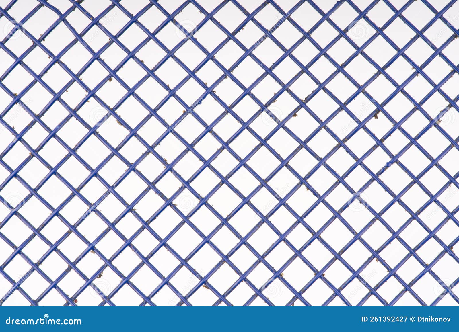 The Texture in the Form of a Blue Metal Mesh. Macro Stock Image - Image ...