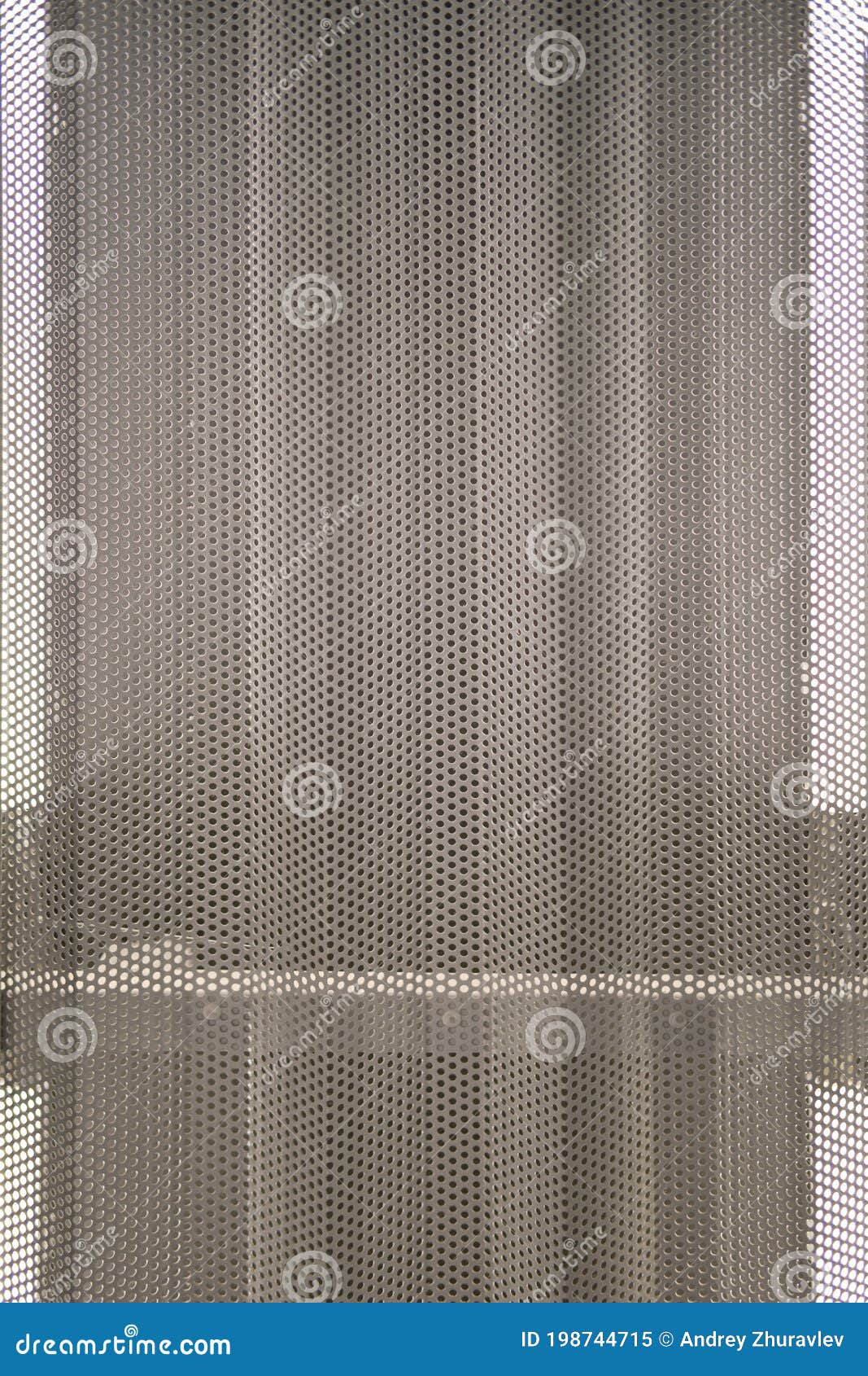 Texture in the Form of a Curved Grid with Lamps Stock Image - Image of ...