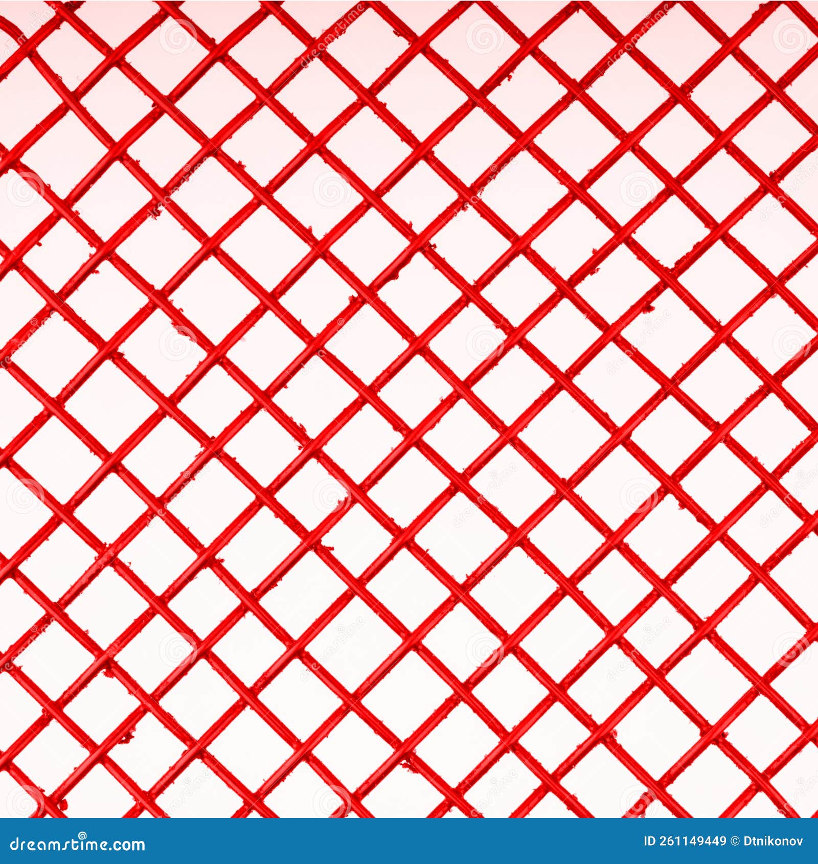 The Texture in the Form of a Red Metal Mesh on a White Background ...