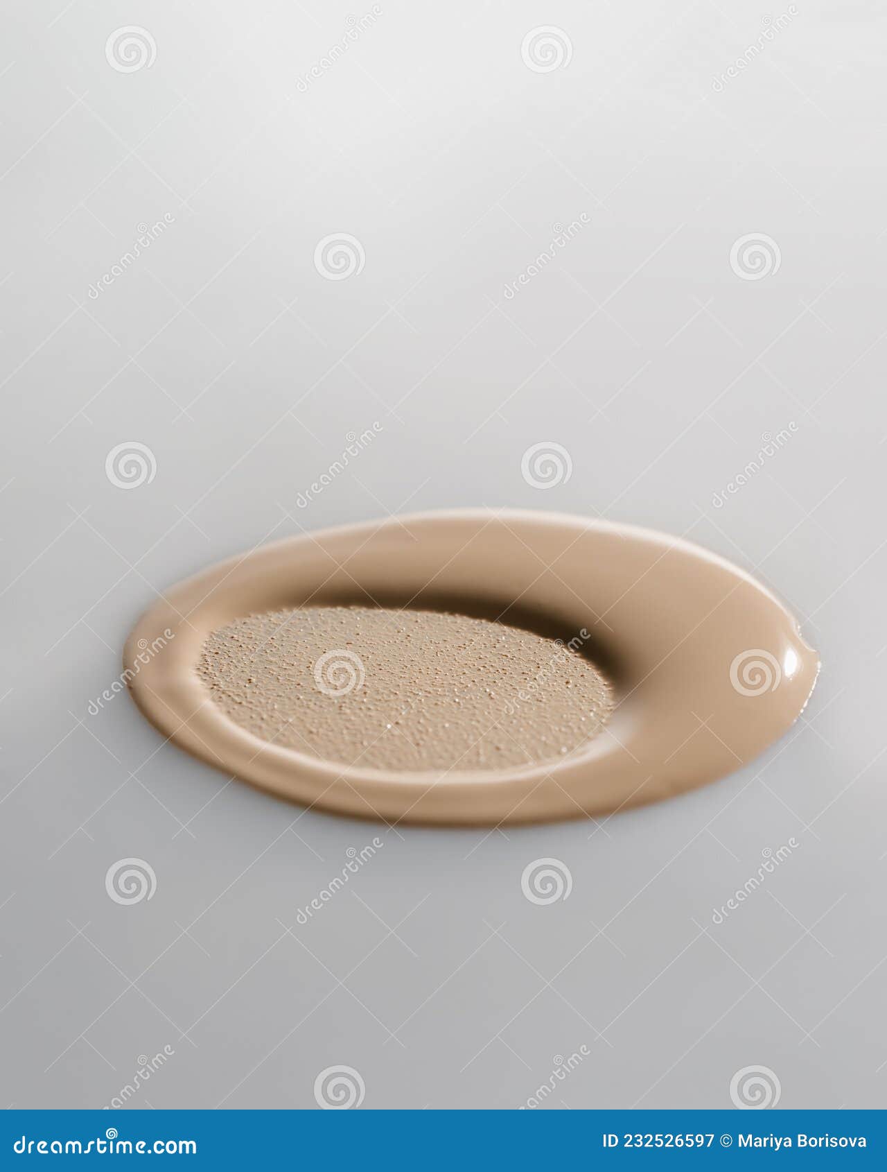 The Texture of the Foundation with a Trace of Sponge. Stock Image ...