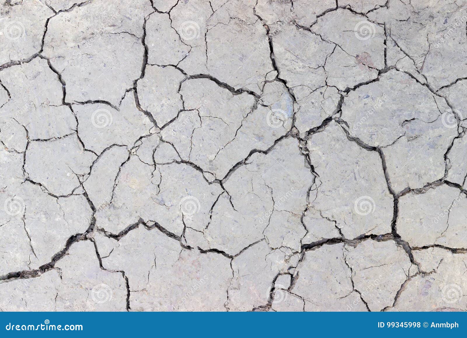 Texture of the Dirt Track Covered with Cracks Closeup Stock Photo ...