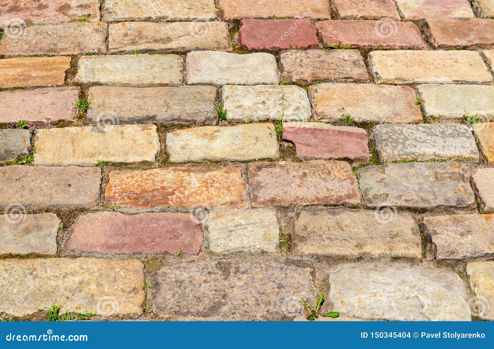 Texture of a Fragment of Vintage Pavement Stock Photo - Image of ...