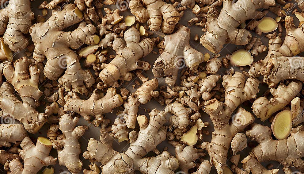 Texture of Fresh Ginger Roots As Background Stock Illustration ...