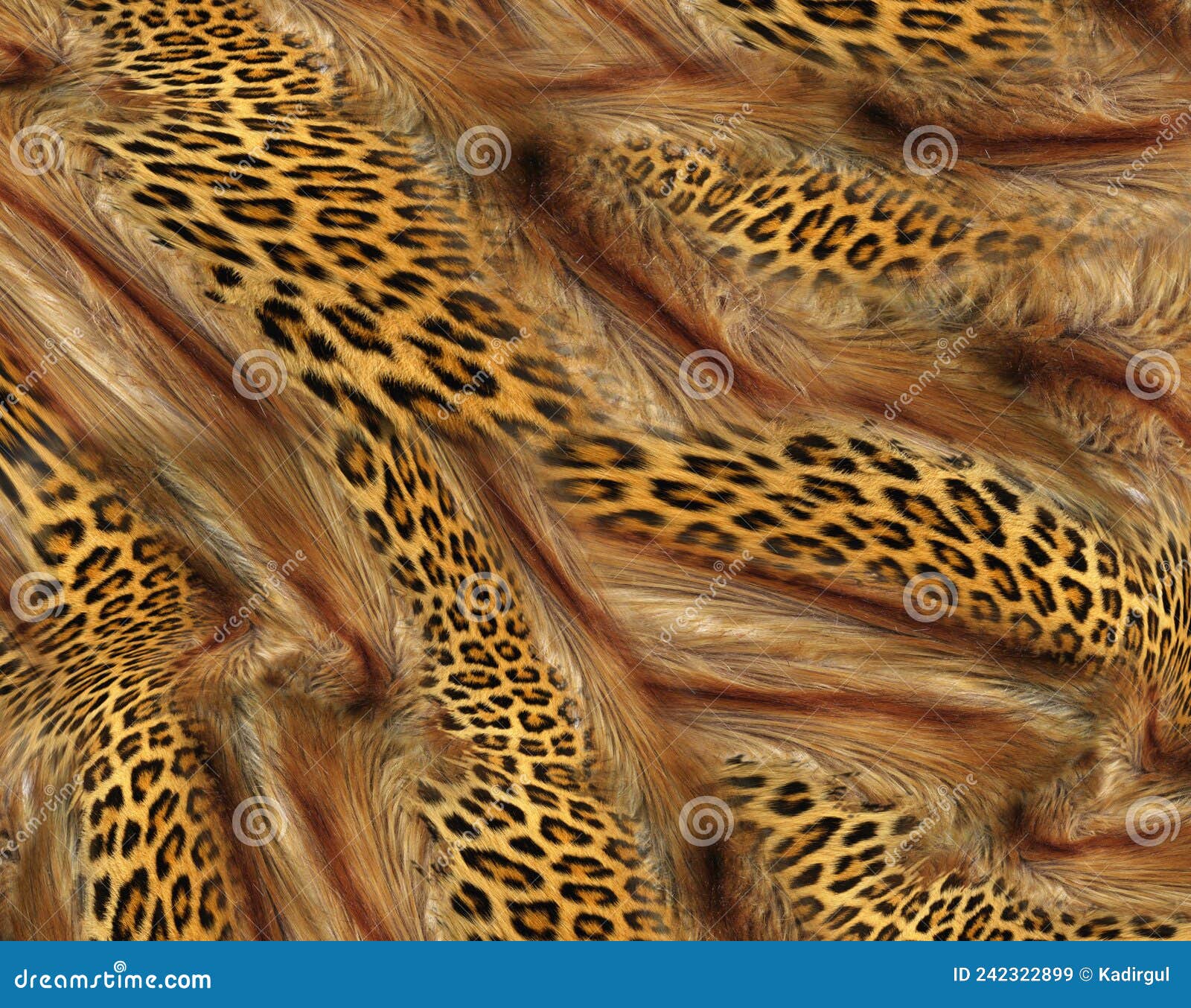 Texture of Fur Fox and Leopard Stock Illustration - Illustration of ...