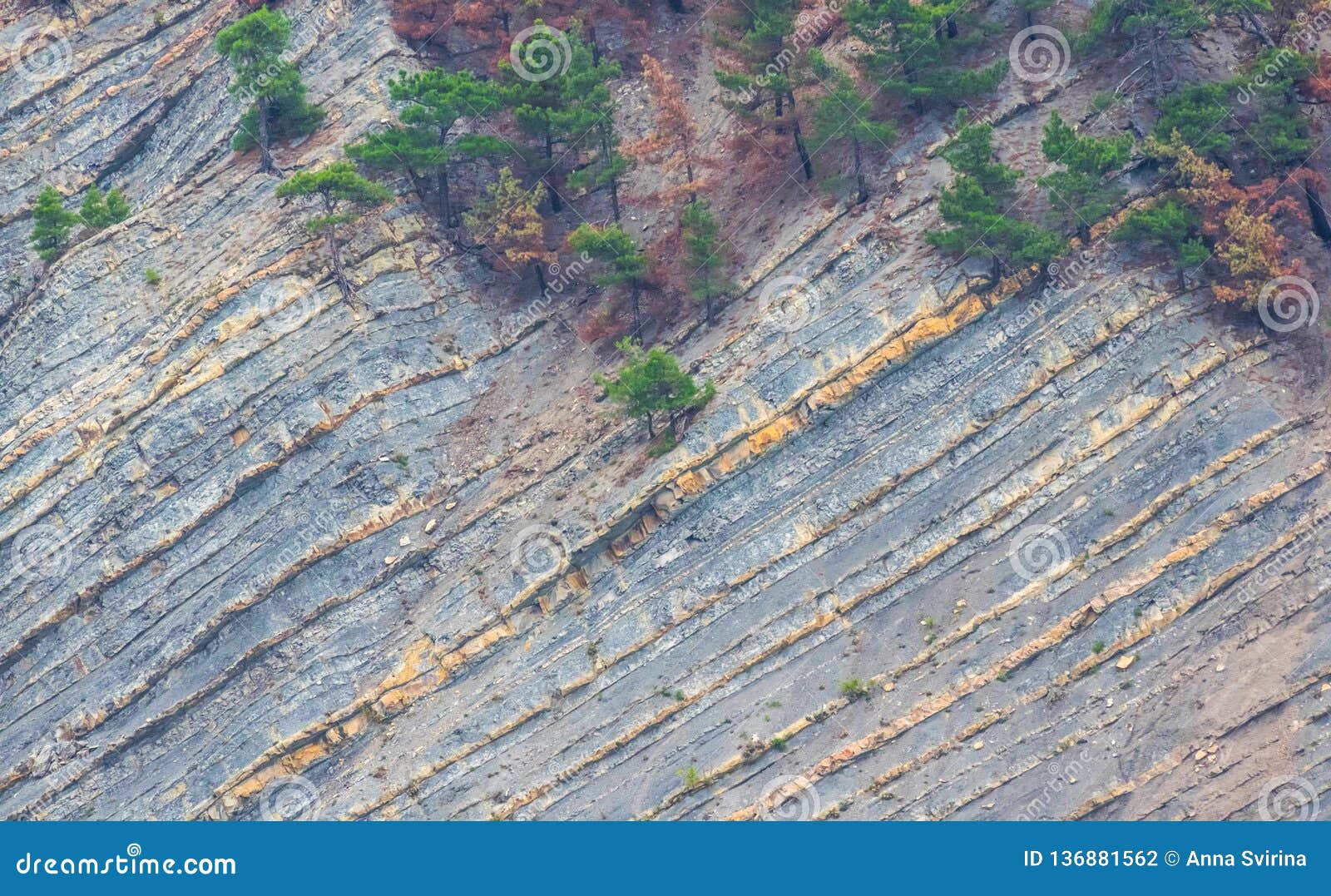 The Texture of the Geological Layers of the Earth Stock Photo - Image ...