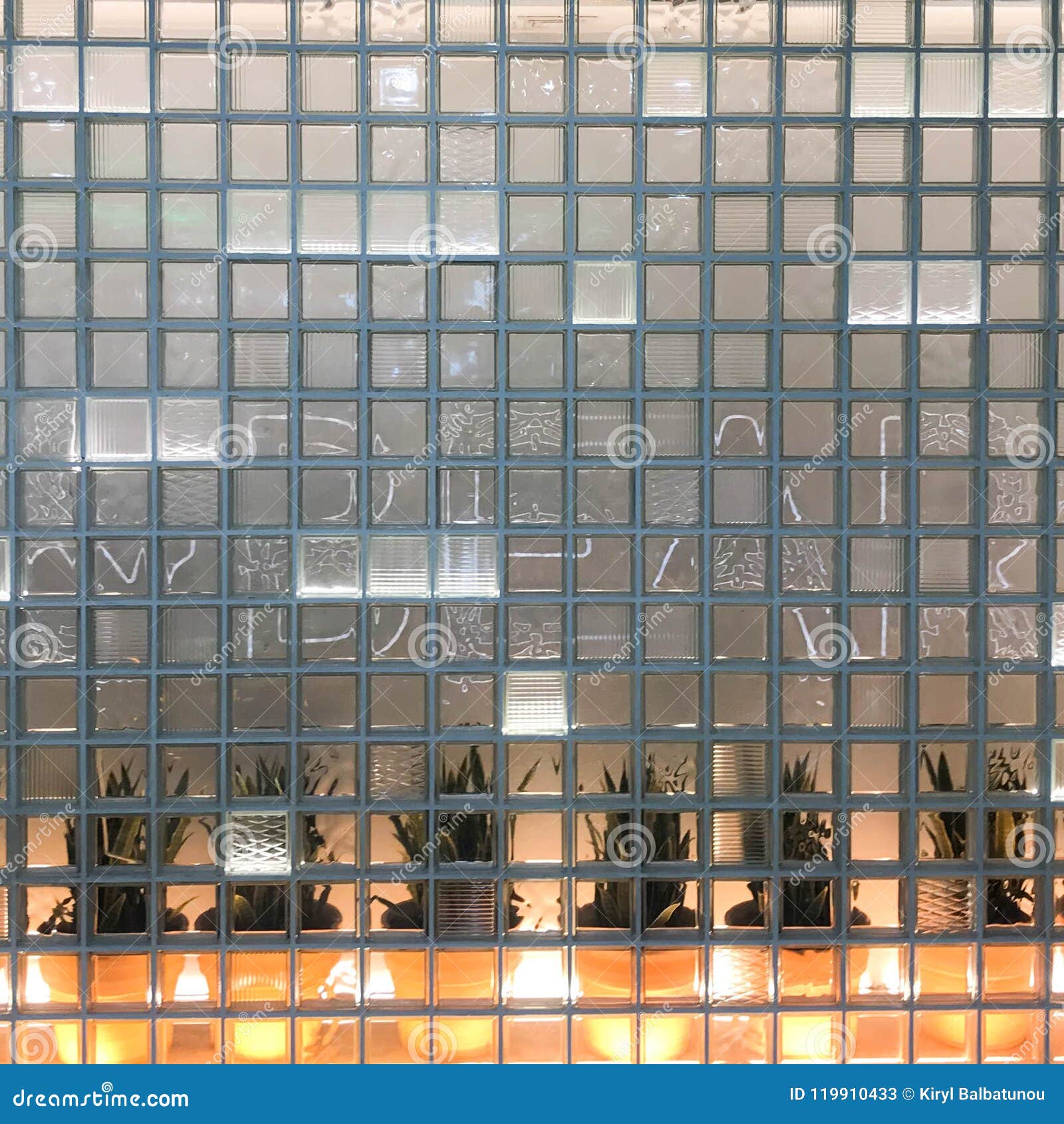 Texture of a Glass Carved Transparent Square Thick Small Decorative ...