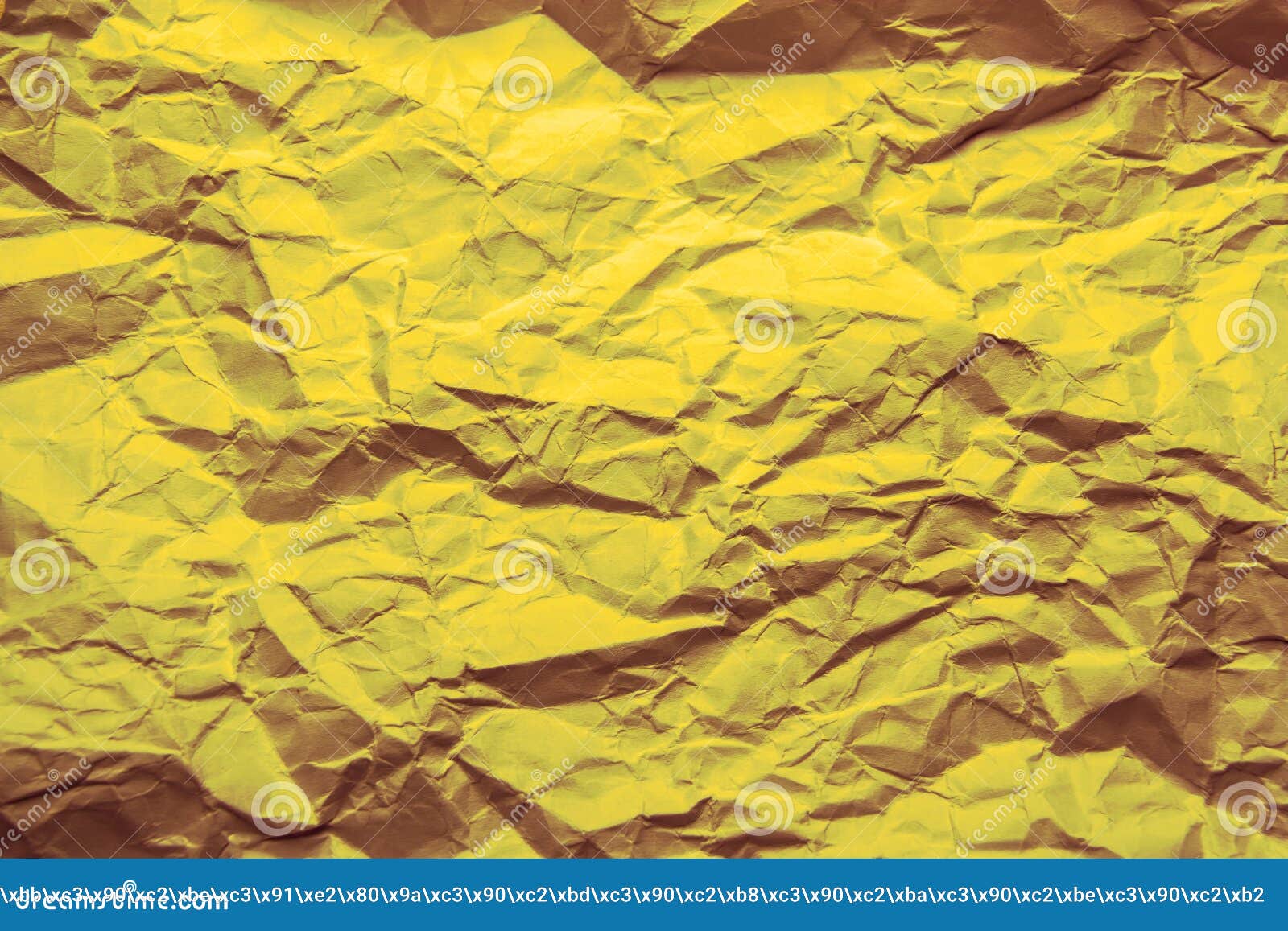 Texture of Gold Crumpled Paper Background Stock Photo - Image of ...