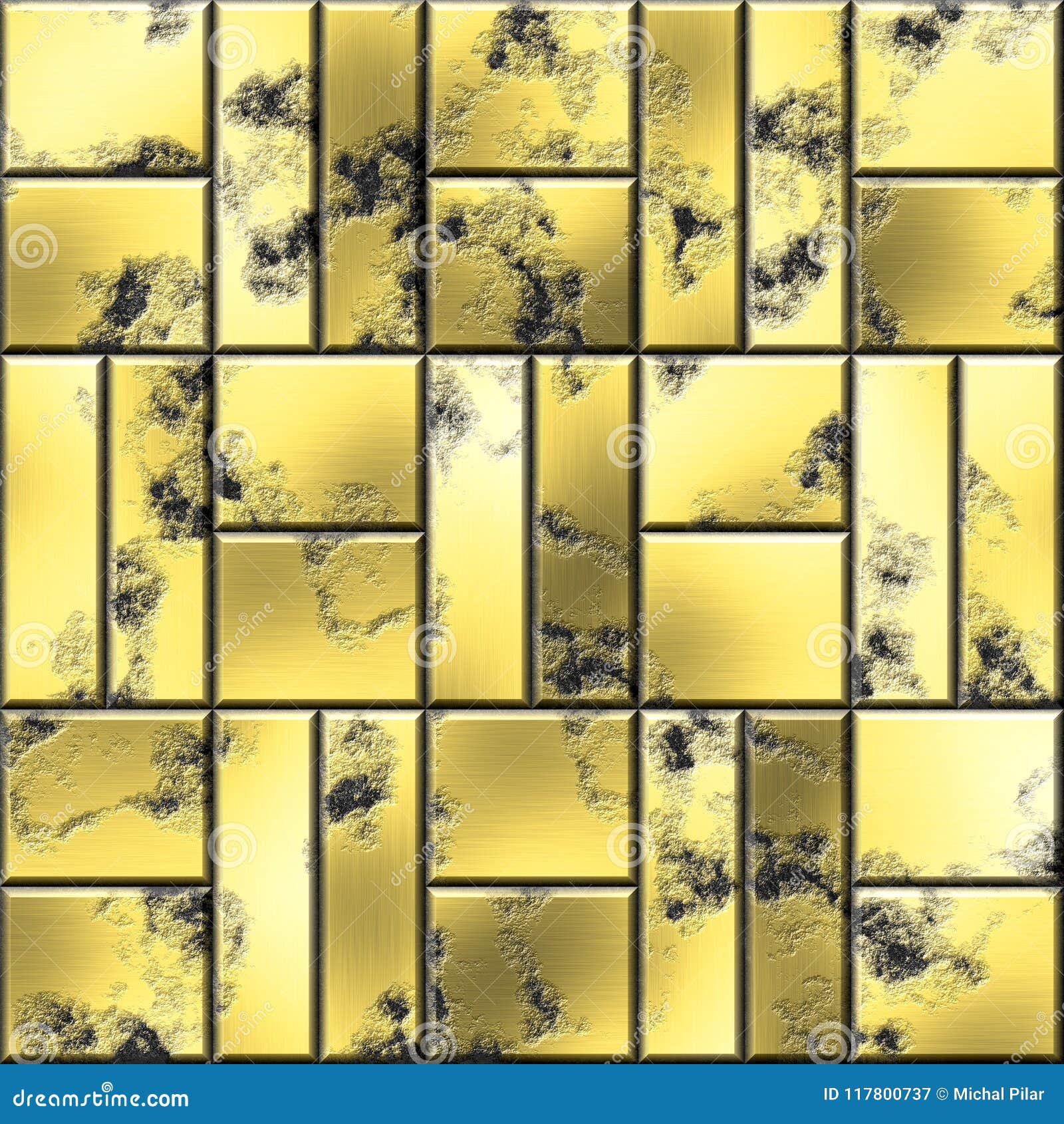 Texture Of Gold Tiles Stock Image | CartoonDealer.com #117800737