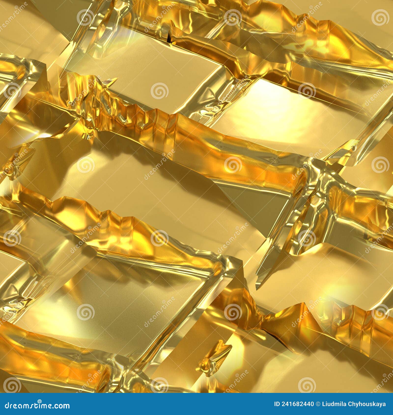 The Texture of a Golden Brick with a Smooth Surface. Gold Seamless ...