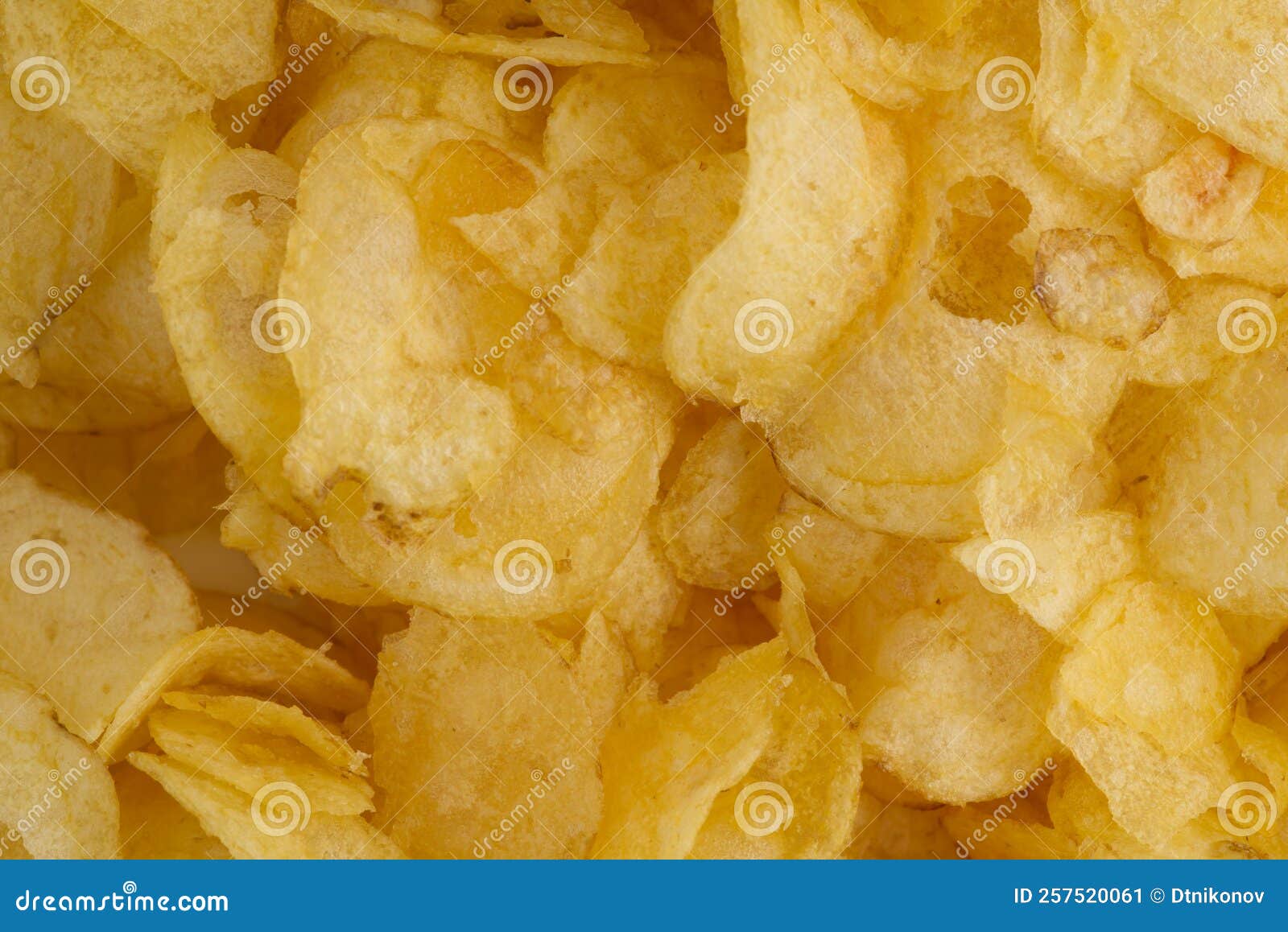 Texture of Golden Chips. Closeup Stock Image - Image of sweets, potato ...