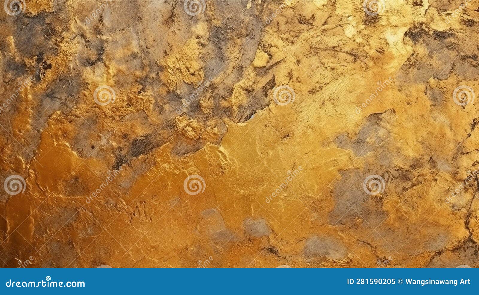 Texture of Golden Decorative Plaster Generative AI Stock Image - Image ...