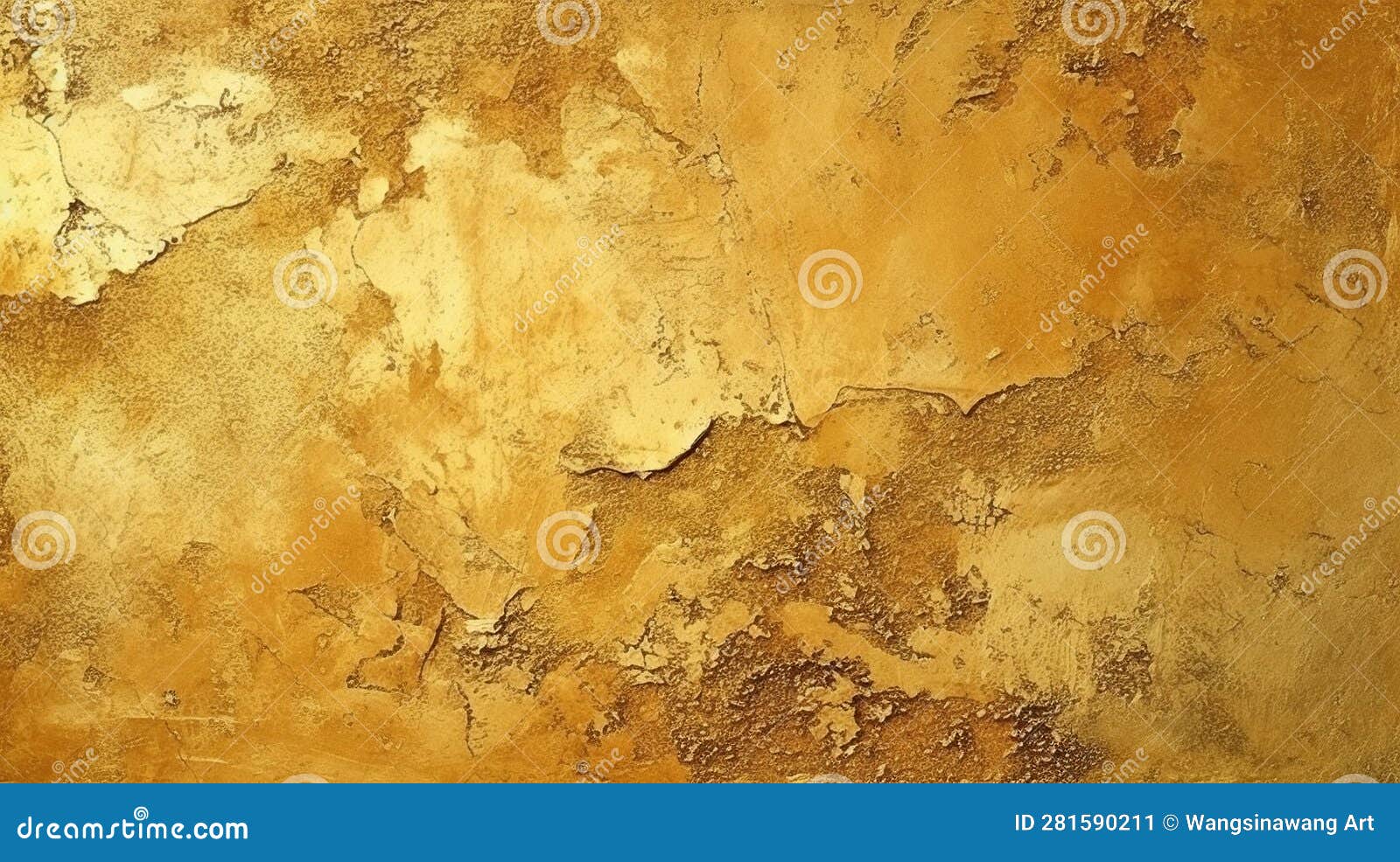 Texture of Golden Decorative Plaster Generative AI Stock Image - Image ...