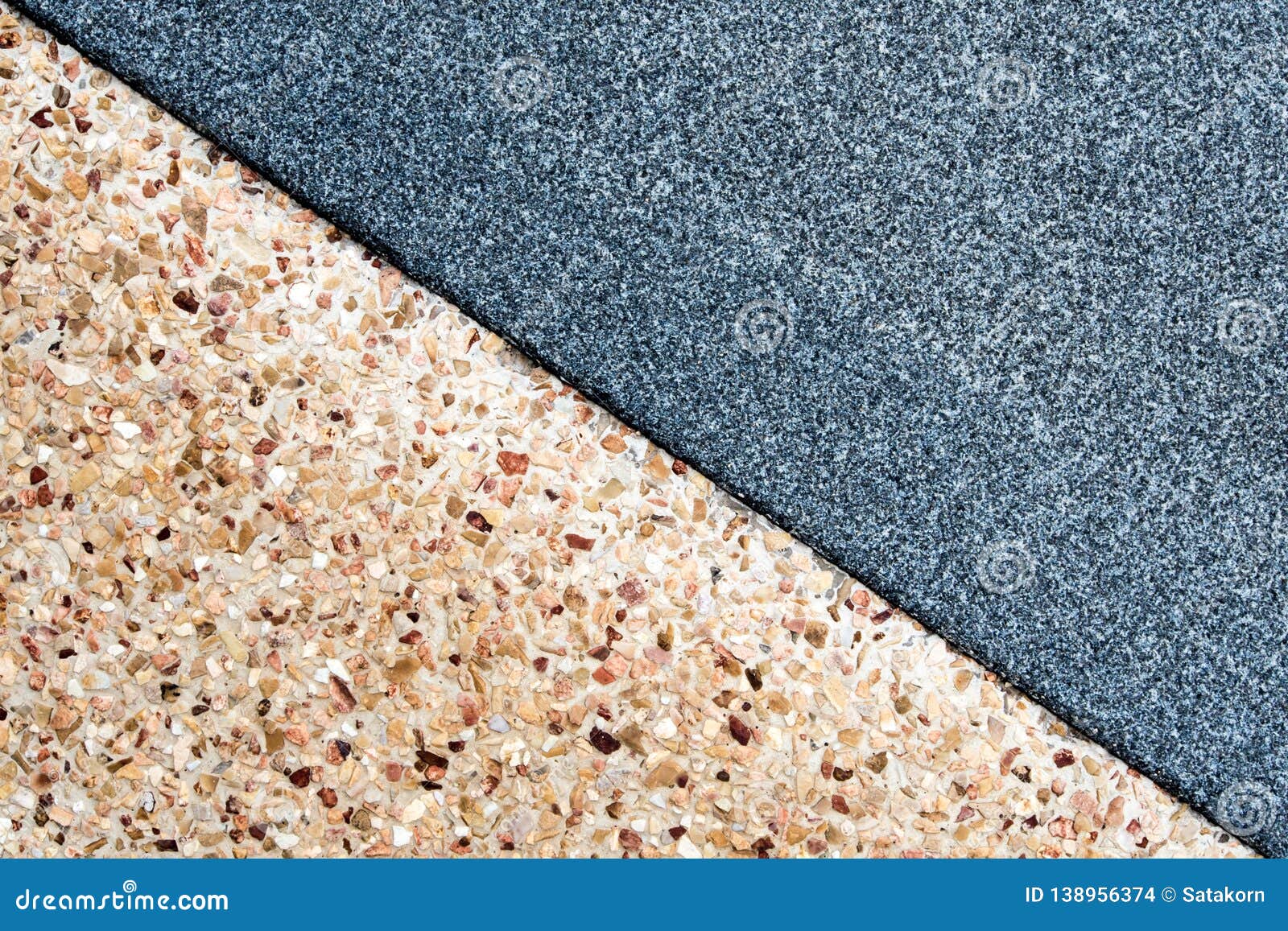 Texture of Granite Remnants Finish and Exposed Aggregate Finish ...