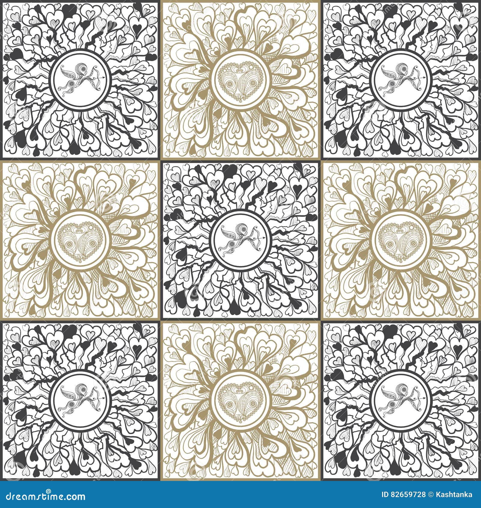 Texture Graphique Avec L'ornement Abstrait 4 Illustration de Vecteur ...