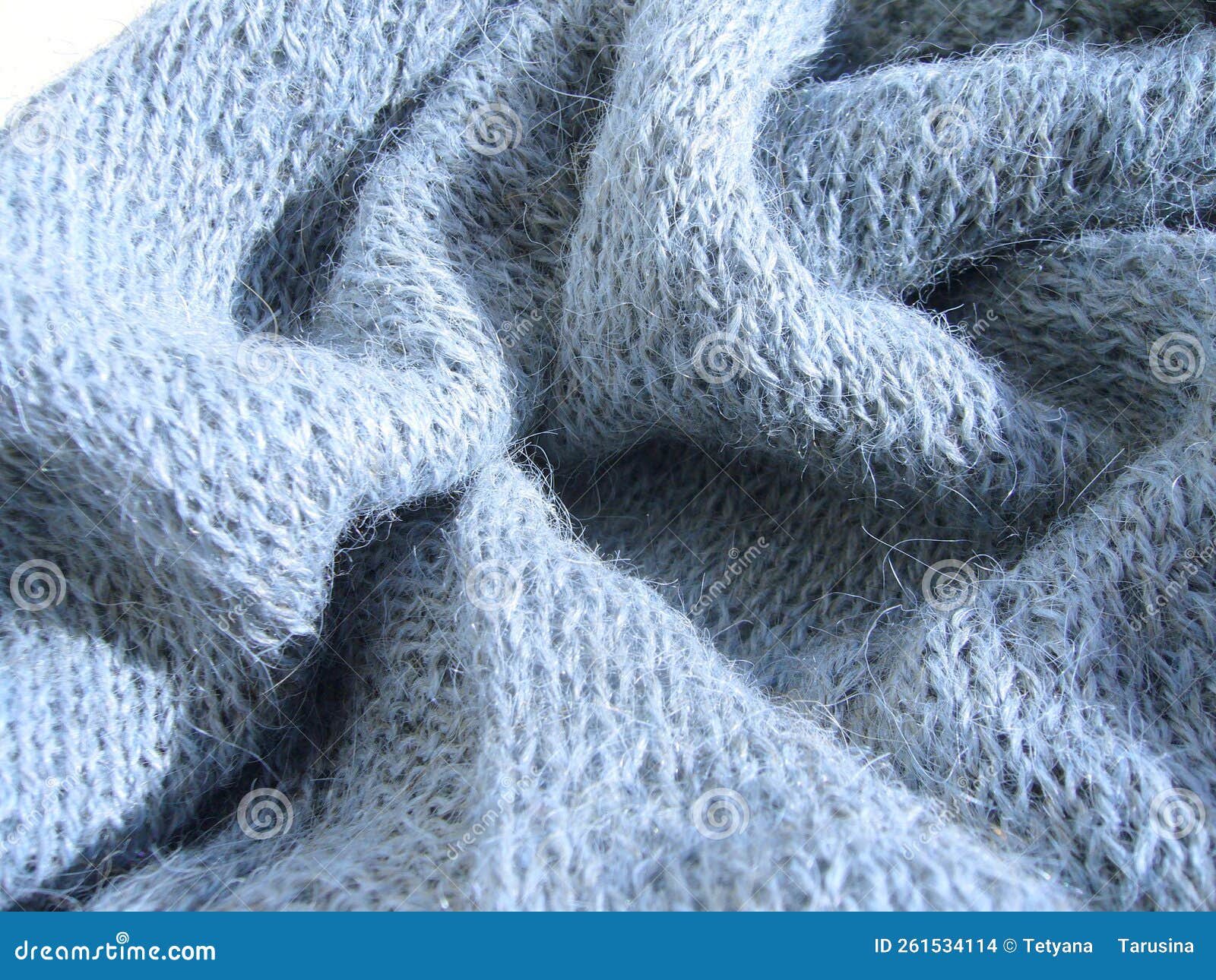 Texture of Gray-blue Knitted Fabric. Alpaca Gray Stock Photo - Image of ...