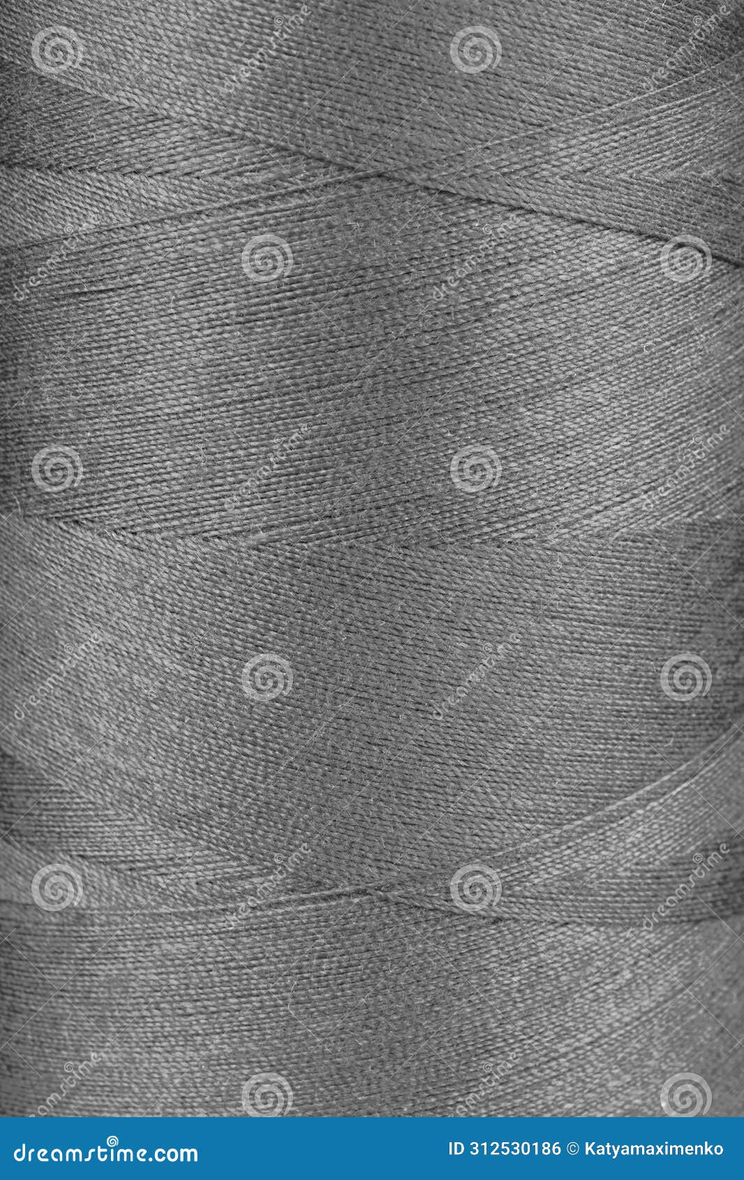 Texture of Gray Color Threads in Spool Close Up, Macro Stock Photo ...