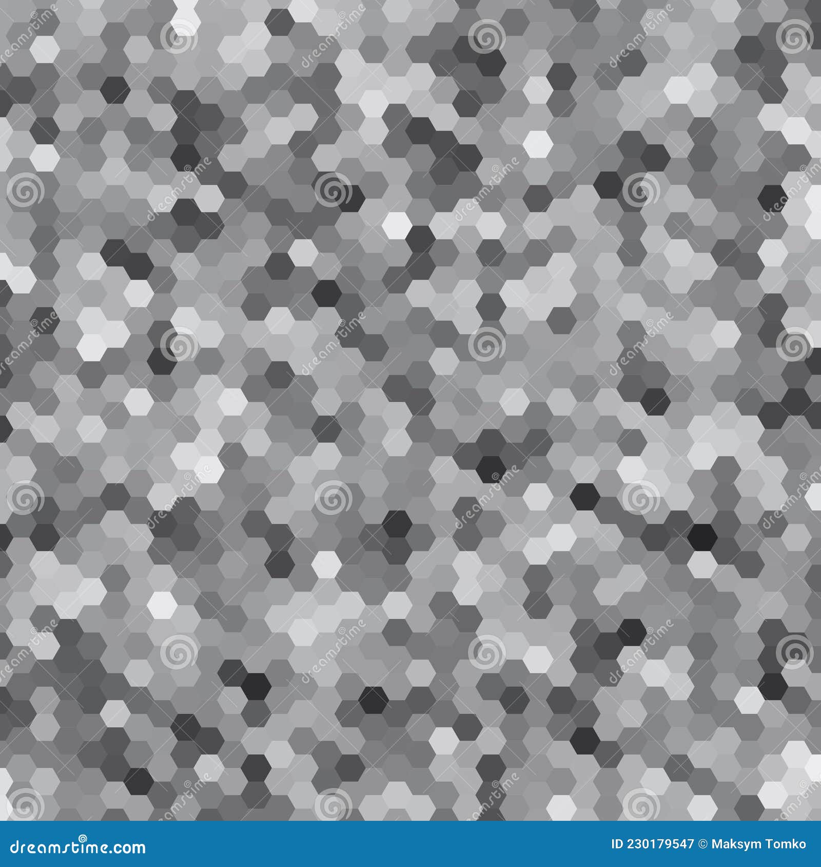 Texture Gray Hex Grid. Vector Illustration. Eps 10 Stock Illustration ...