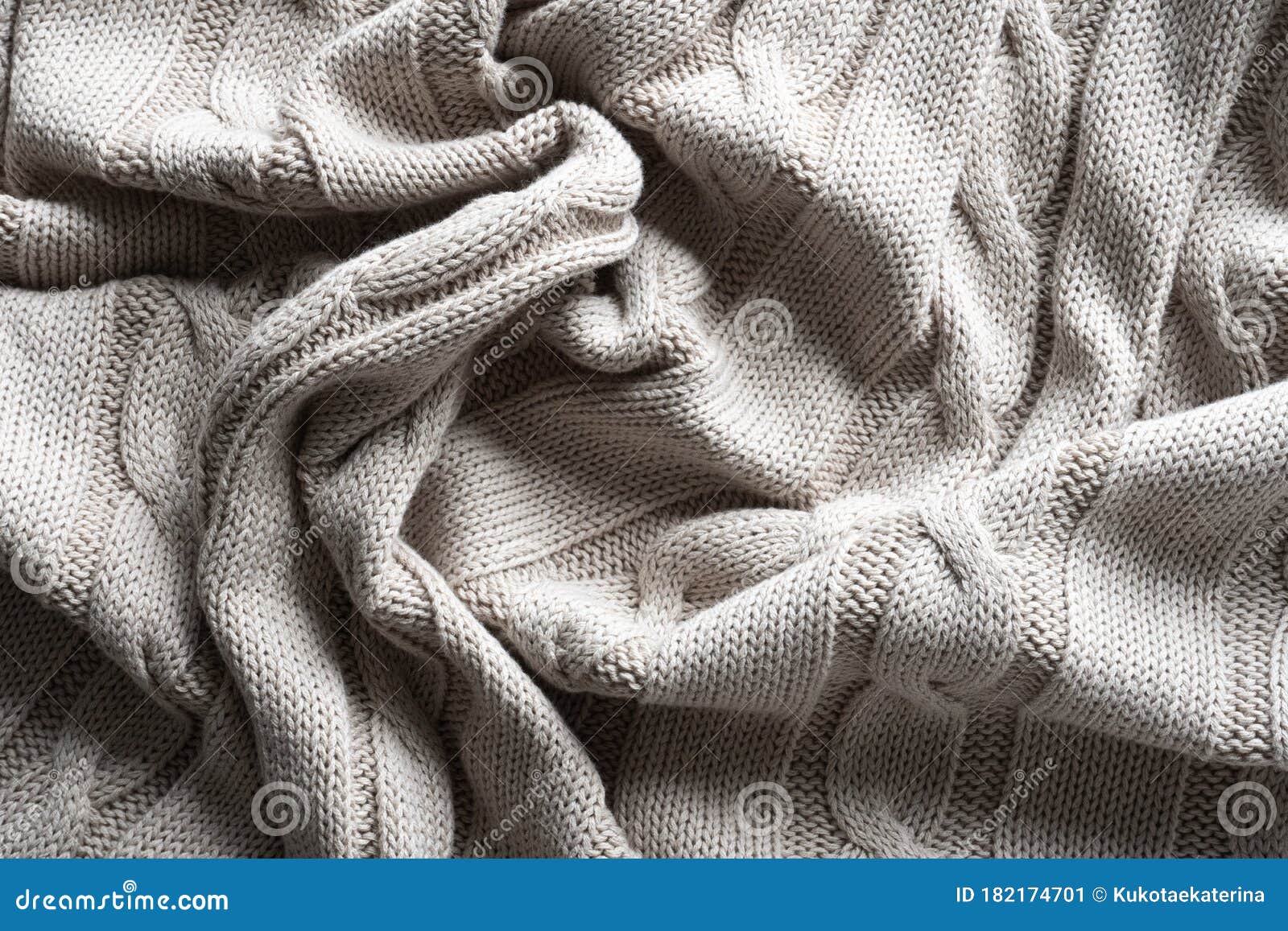 Texture Gray Knitted Fabric with a Pattern Stock Image - Image of ...