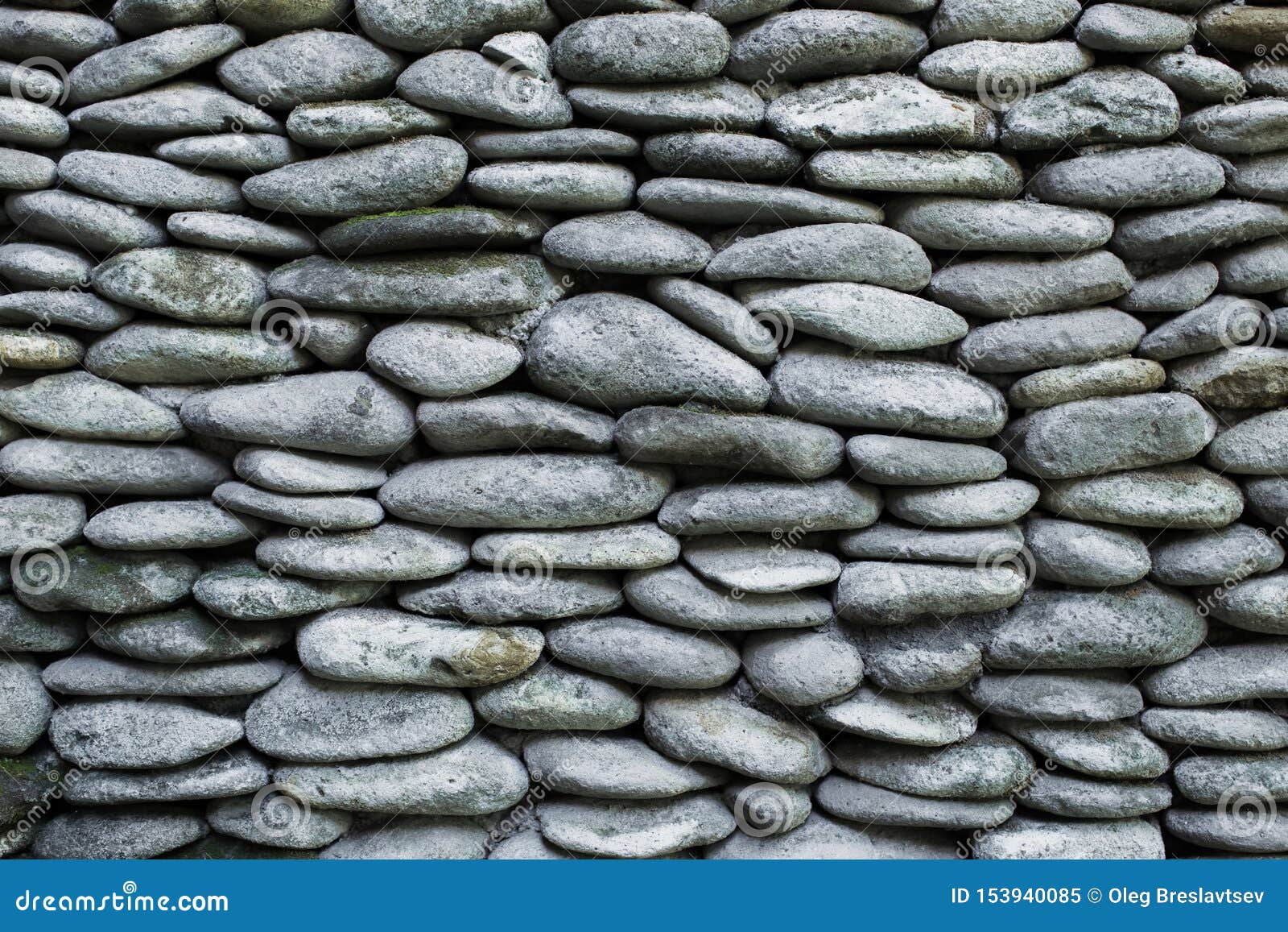 Texture of Gray Pebble Stone Wall Background Stock Image - Image of ...