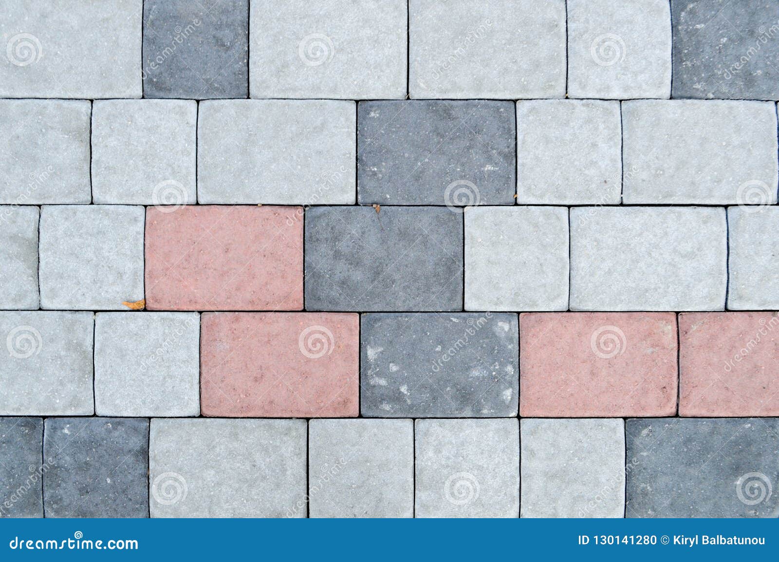 Texture of Gray Rectangular Concrete Stone Paving Slabs on the Road ...