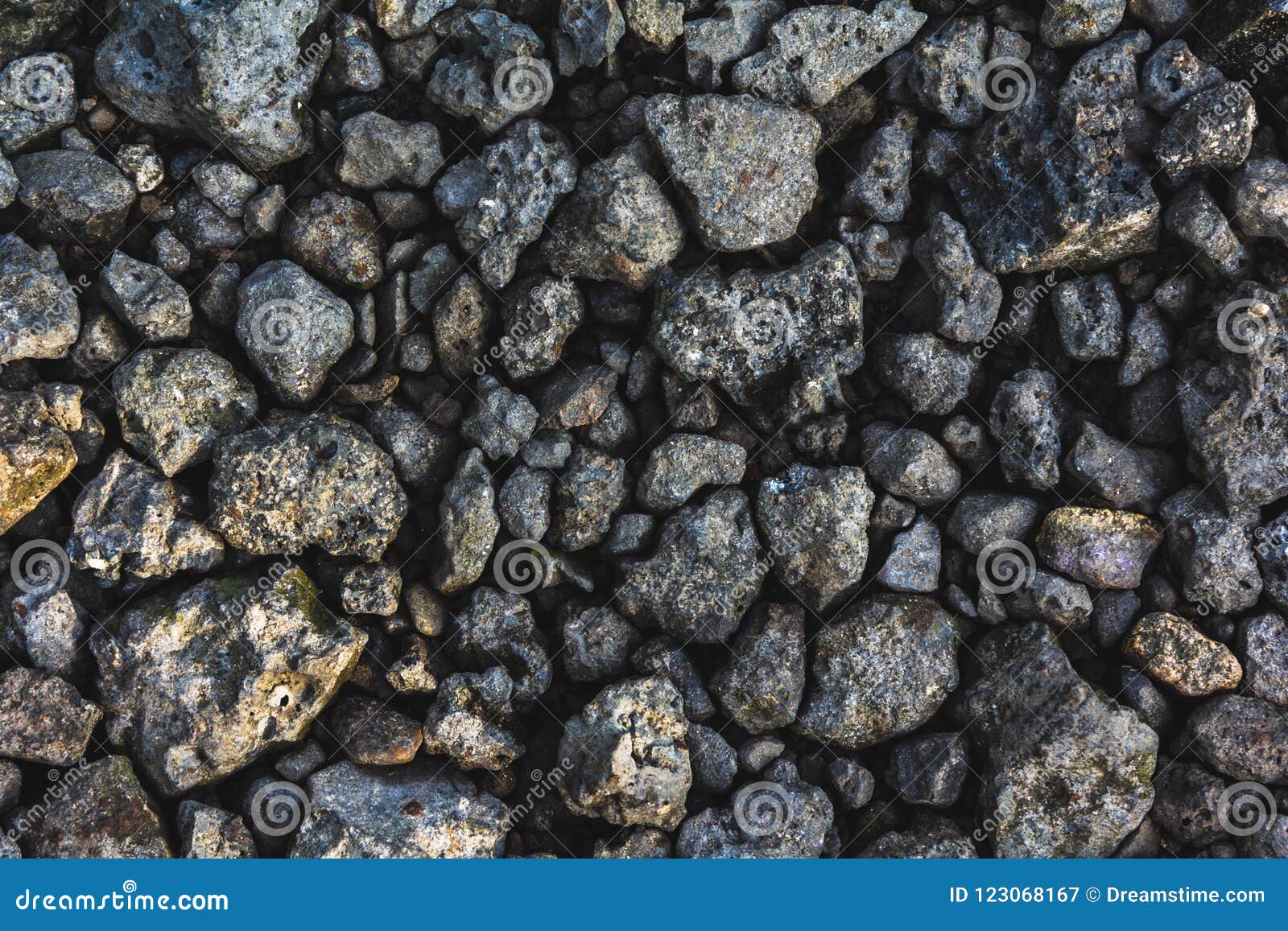 Texture of Gray Sharp Uneven Stones, Illuminated by the Morning Sun ...