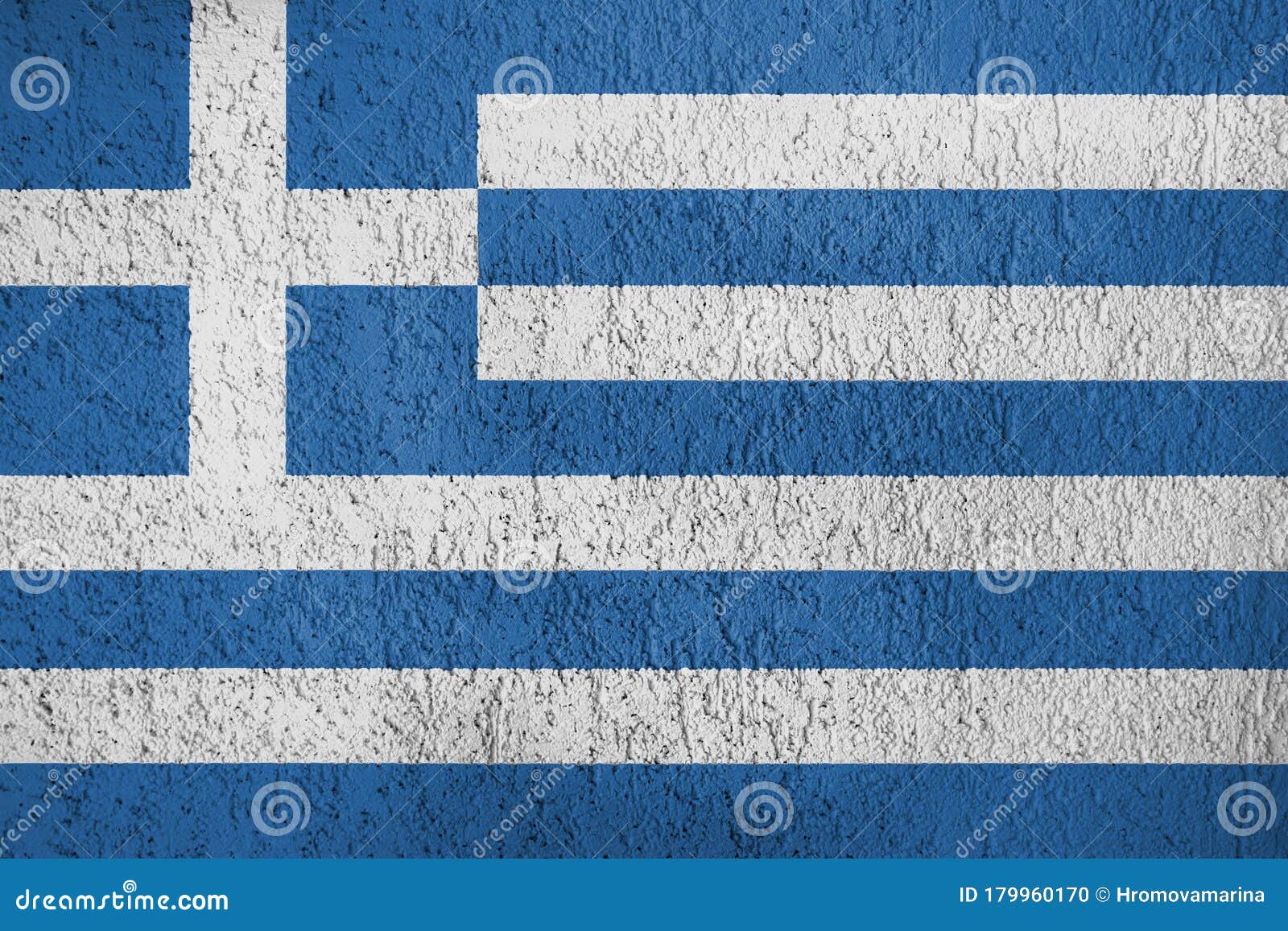 The Texture of Greece Flag of the Plaster. Stock Photo - Image of ...