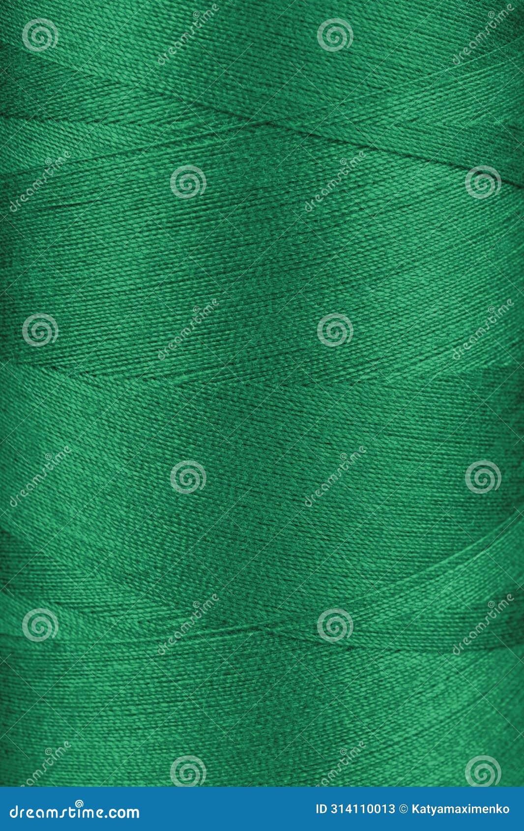 Texture of Green Color Threads in Spool Close Up, Macro Stock Image ...