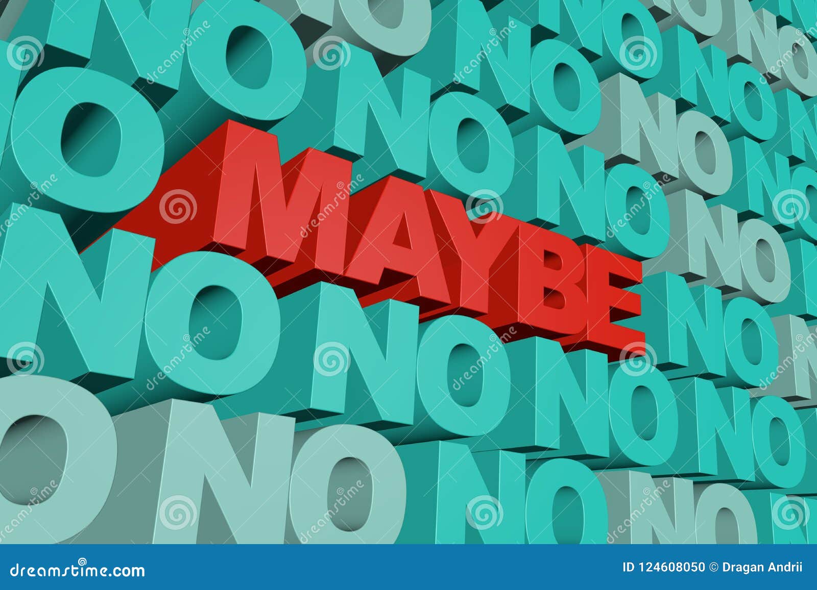 YES, NO, MAYBE Red Green Yellow Left Right Word Text On Circular Vote ...