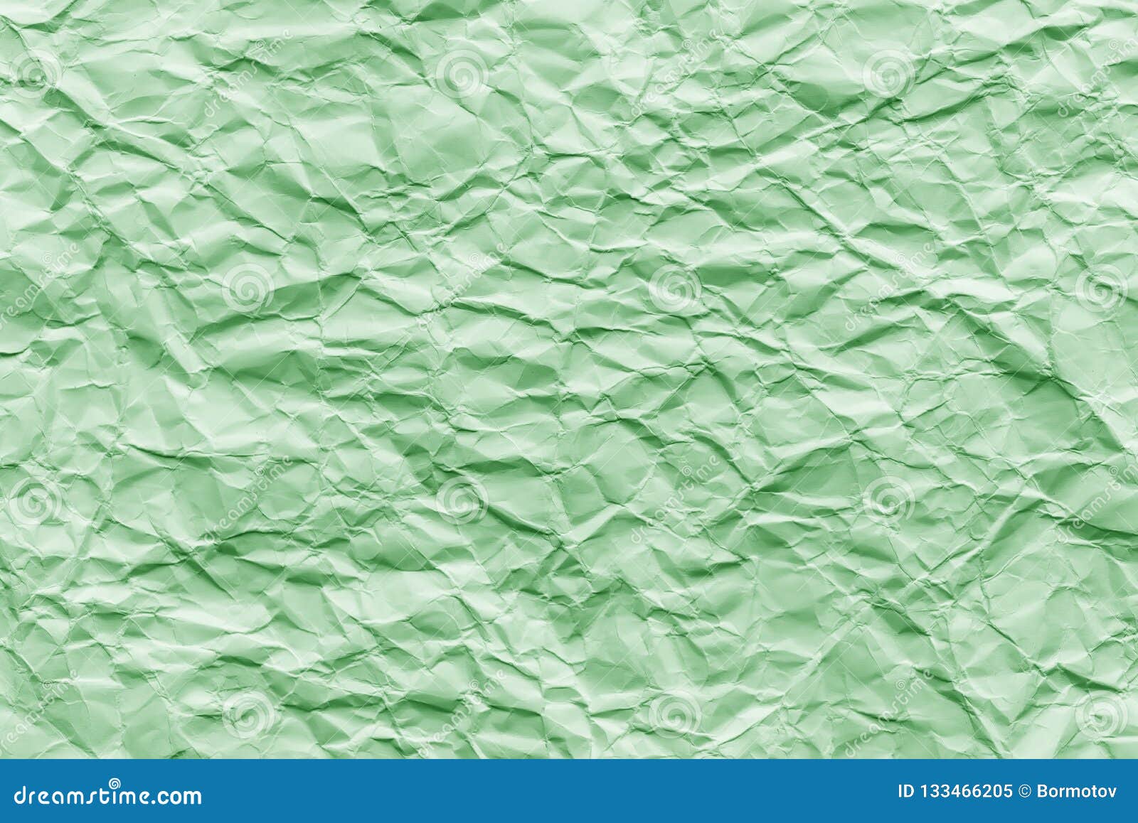 Texture of Green Wrinkled Paper Stock Image - Image of macro, abstract ...