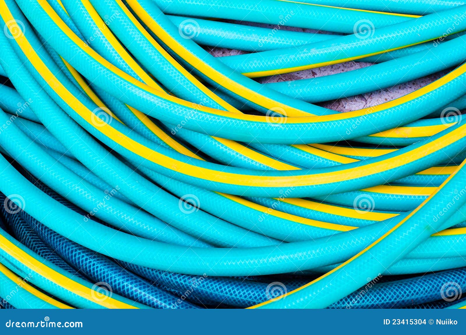 Texture of Green and Yellow Hose Stock Photo - Image of pipe, moisture ...