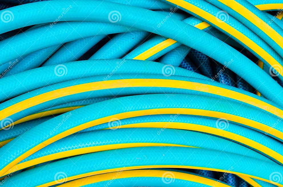 Texture of Green and Yellow Hose Stock Photo - Image of abstract ...