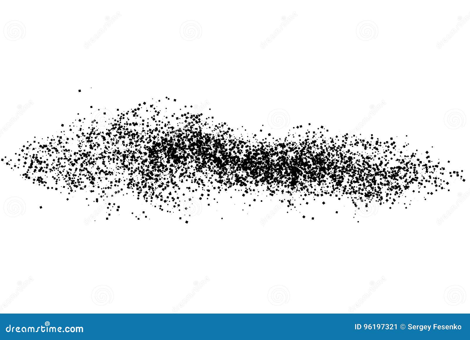 Texture Grenue Noire D'isolement Sur Le Fond Blanc Illustration de ...