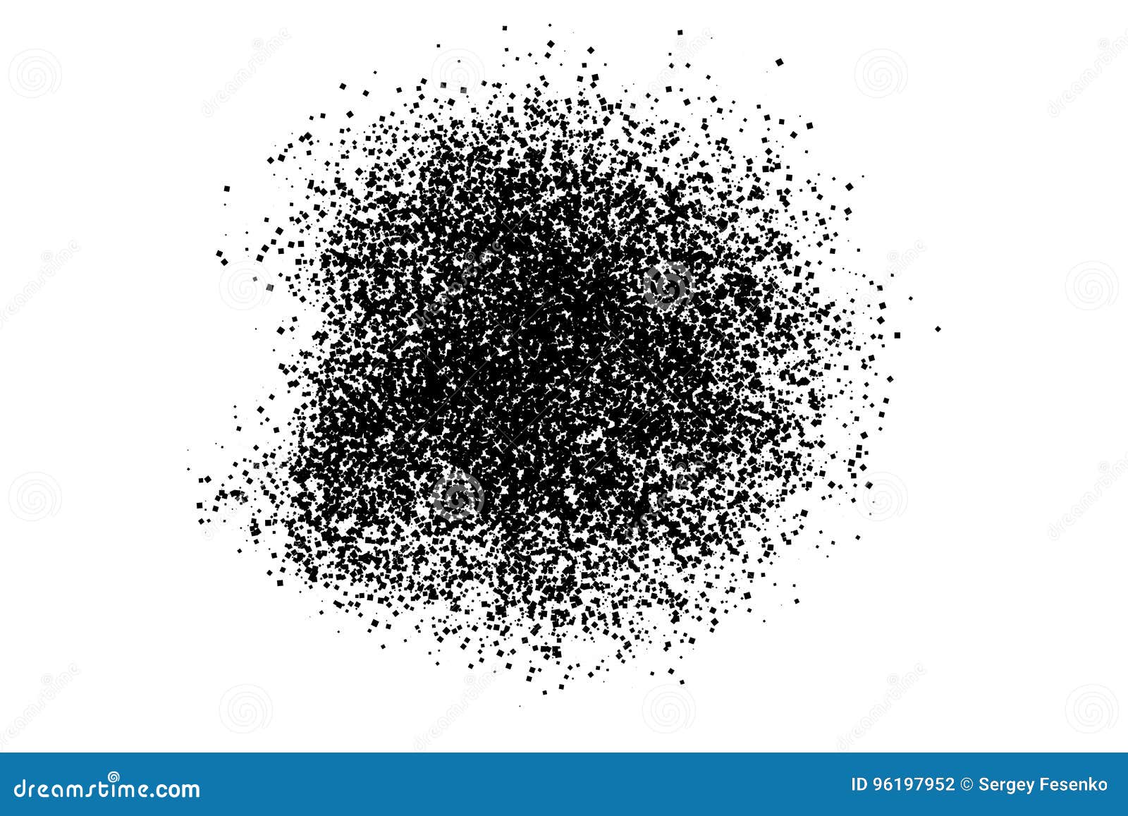 Texture Grenue Noire D'isolement Sur Le Fond Blanc Illustration de ...