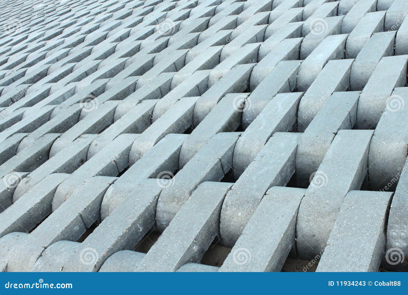 Texture from Grey Concrete Bricks. Stock Image - Image of industry ...