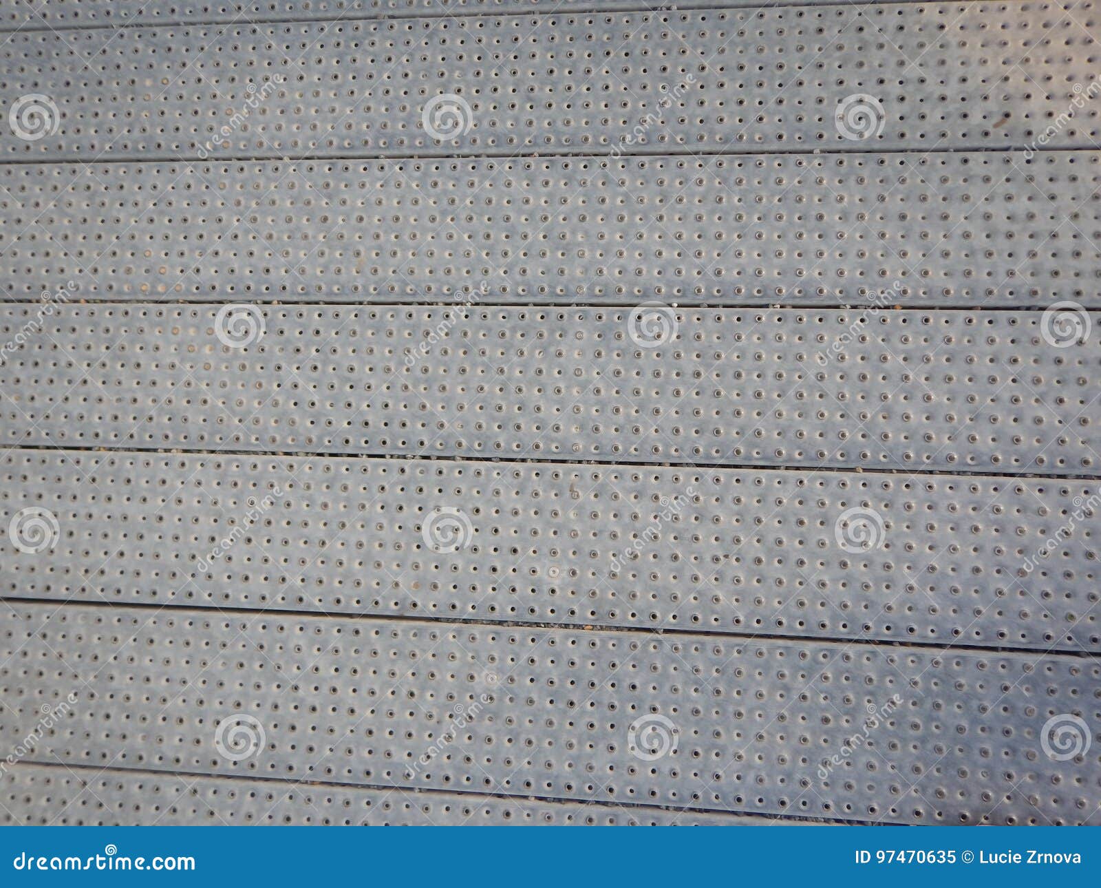 Texture of Grey Perfored Metal Stock Image - Image of round, chrome ...