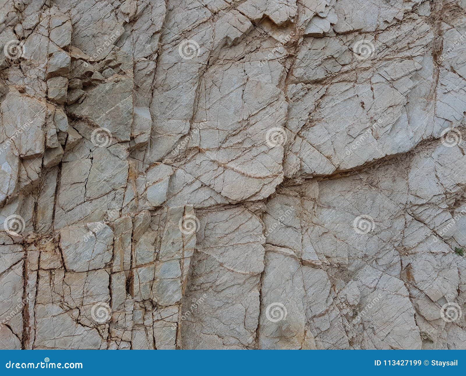 Texture of Grey Stone Riddled with Cracks Stock Image - Image of ...