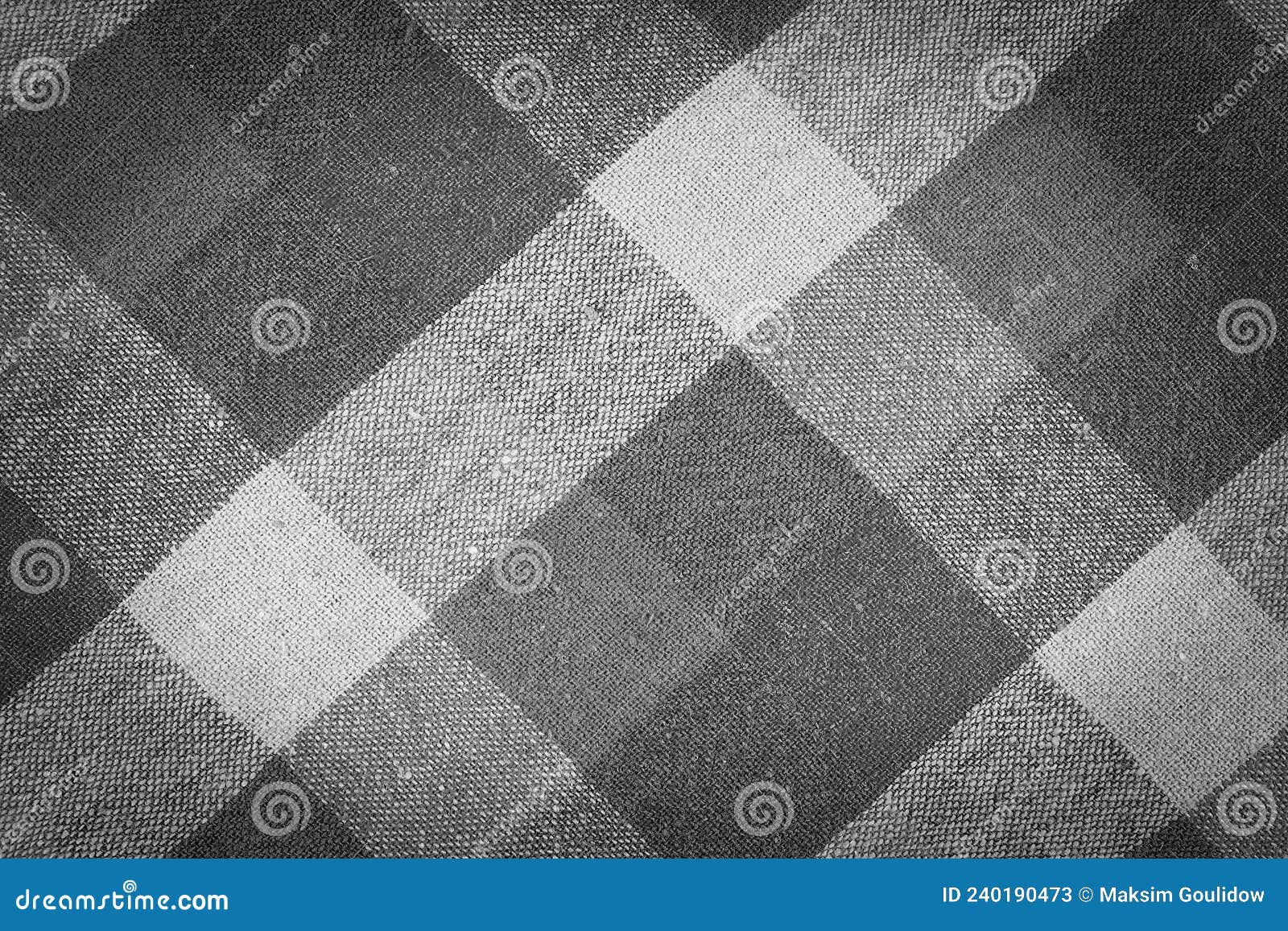 Texture of Grey and White Plaid Fabric Stock Image - Image of isolated ...