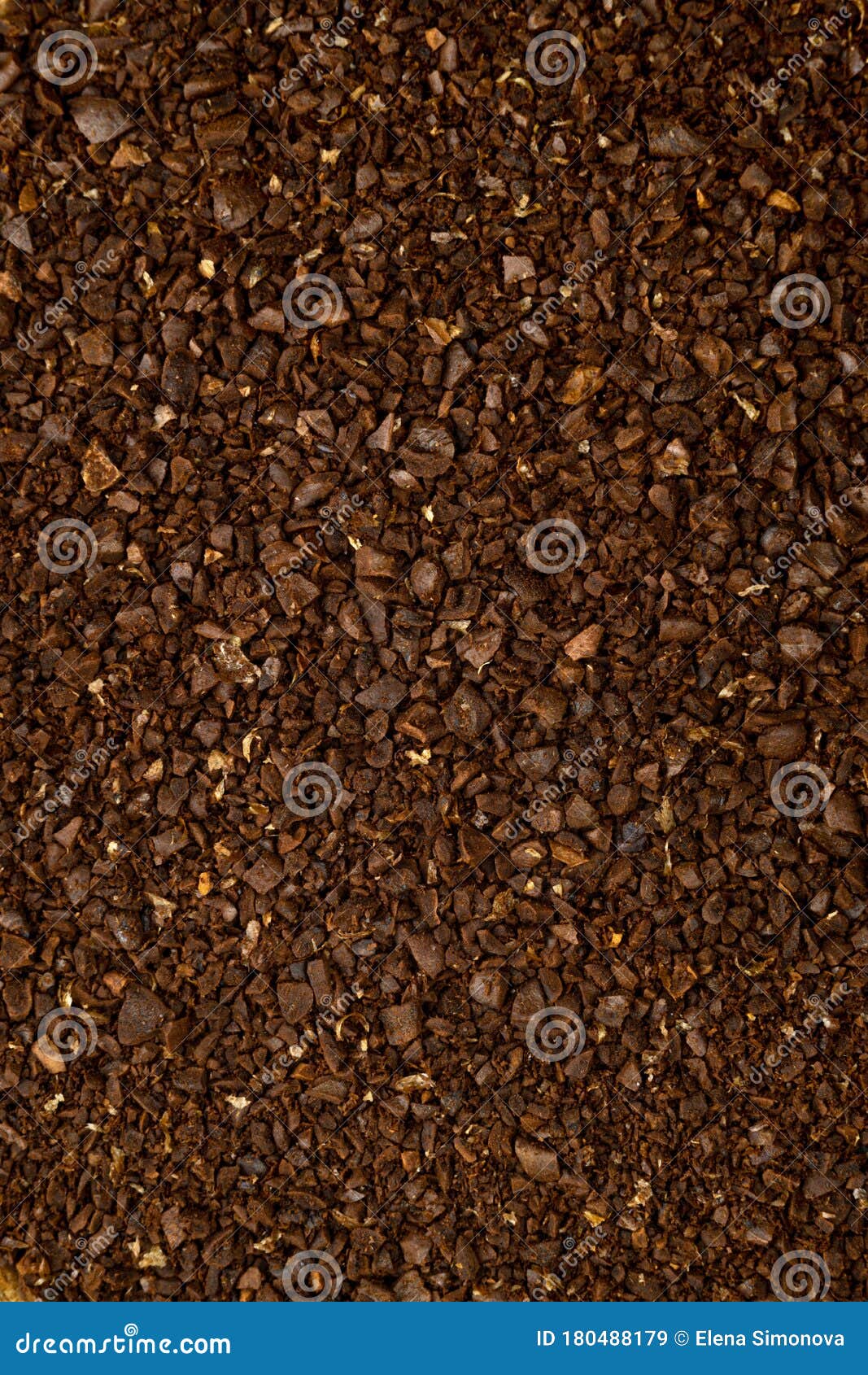 Texture of Ground Coffee. Overall Plan Stock Image - Image of isolated ...