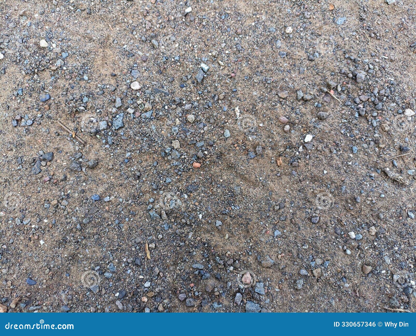 The Texture of the Ground Surface Covered with Small Gravel, Sand, and ...