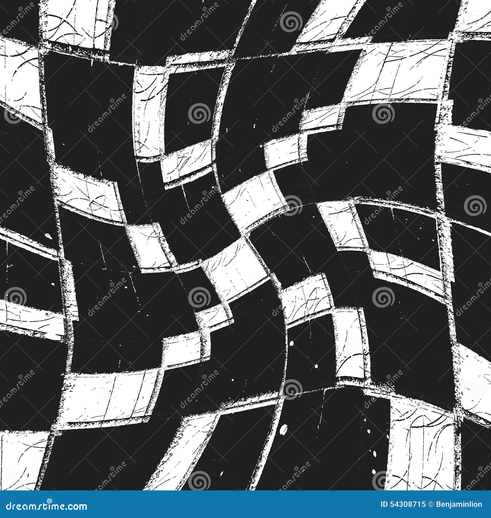 Texture Grunge Curves Checker Stock Vector - Illustration of frame ...
