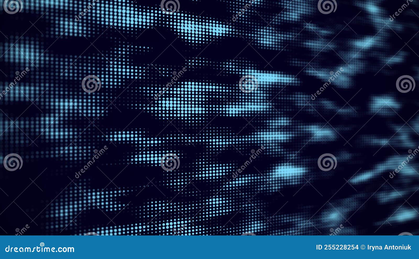 Texture of Halftone Dots. Futuristic Abstract Background. Particle ...