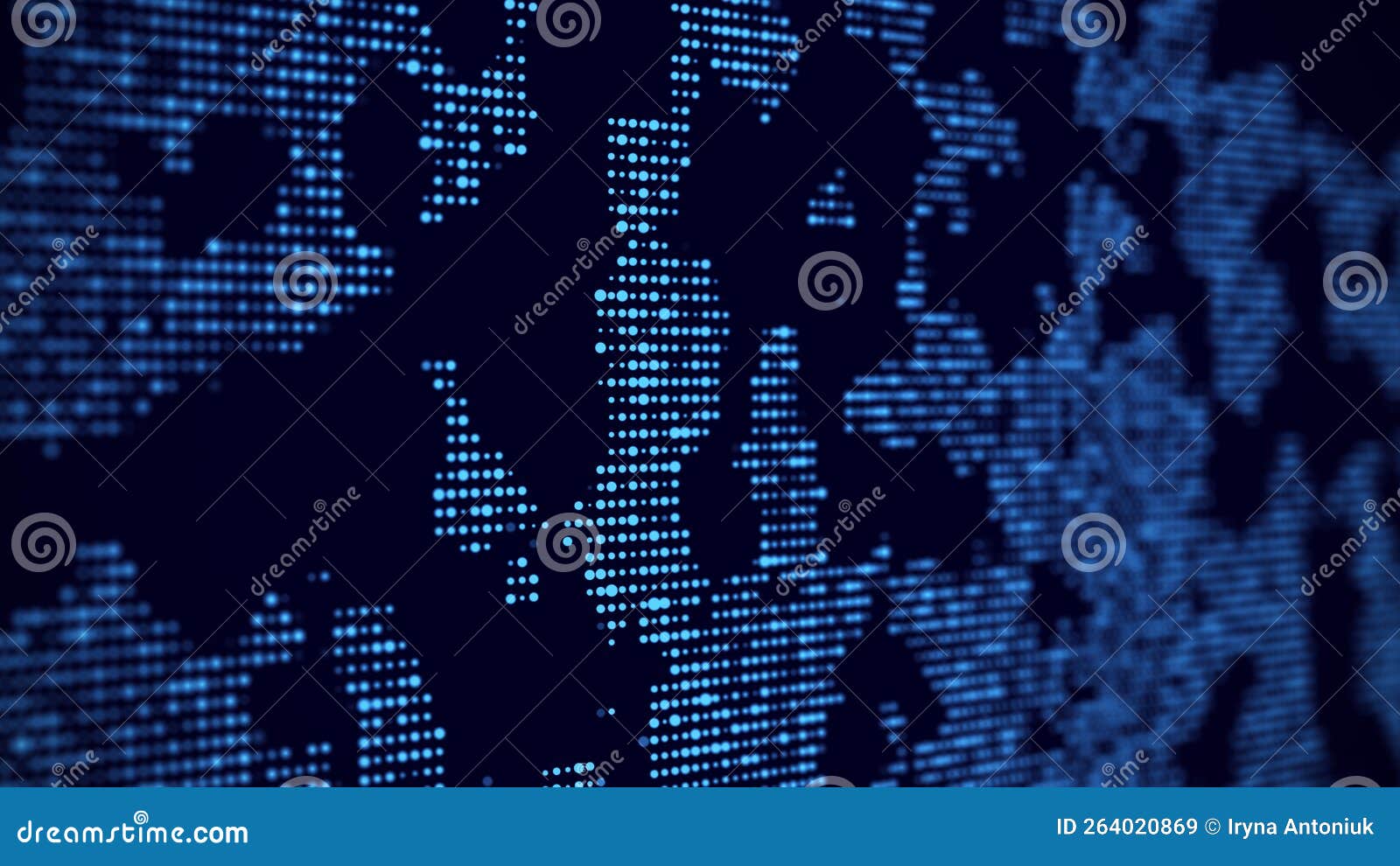 Texture of Halftone Dots. Futuristic Abstract Background. Particle ...